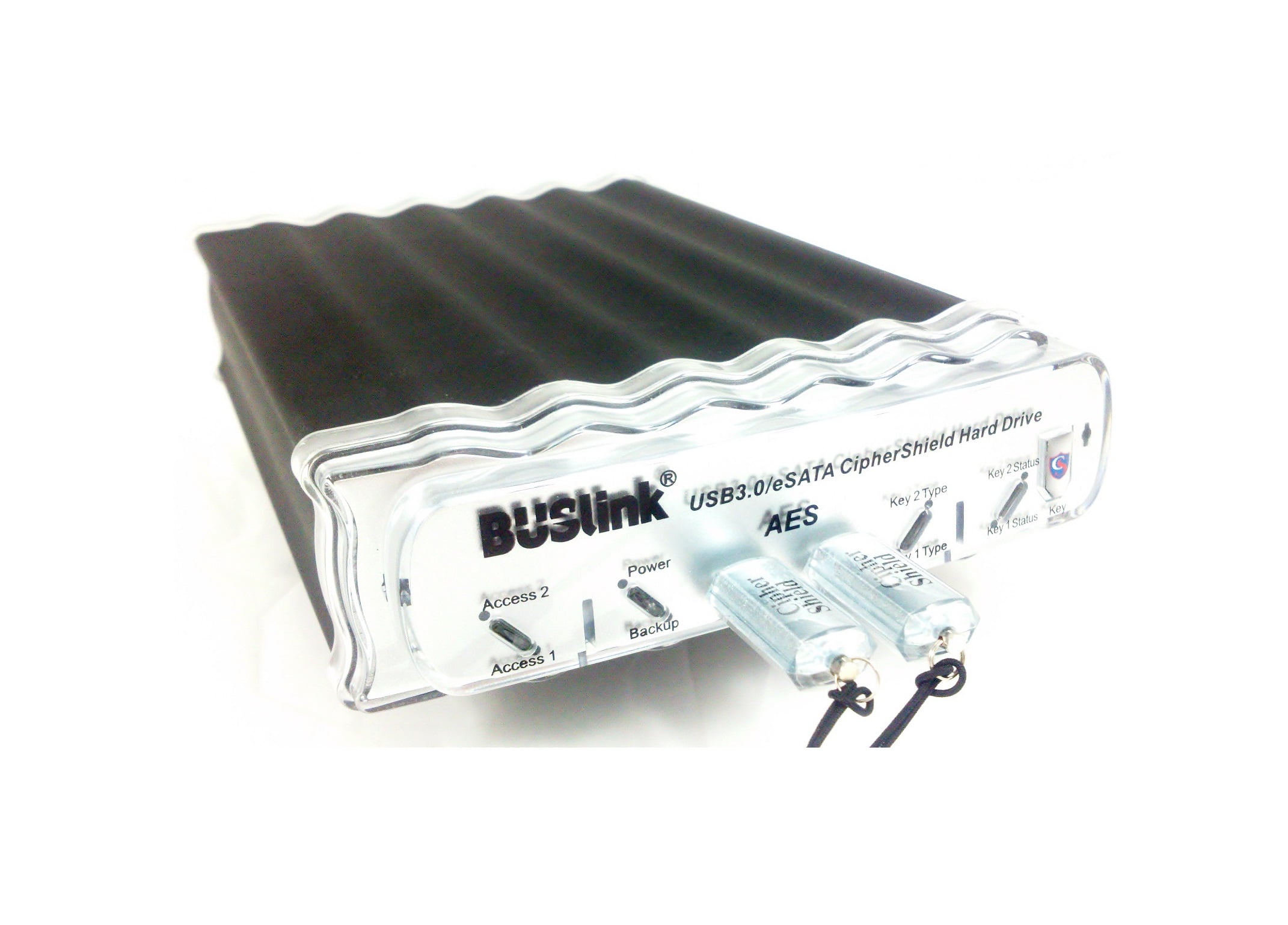 CipherShield Dual Keys FIPS 140-2 Level 2 HIPAA 512-bit AES USB 3.0 ...