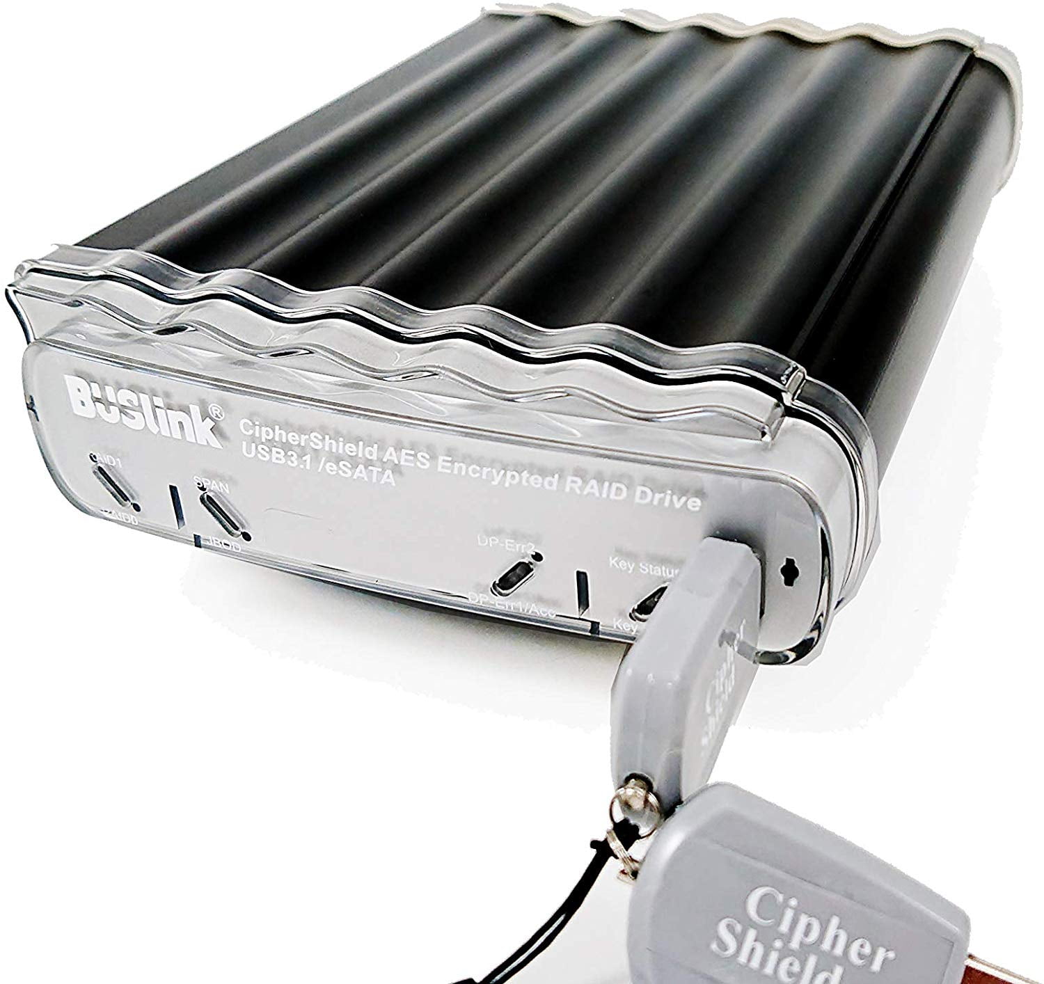 CipherShield FIPS 140-2 Level 2 HIPAA 512-bit AES USB 3.1 Gen 2/eSATA ...