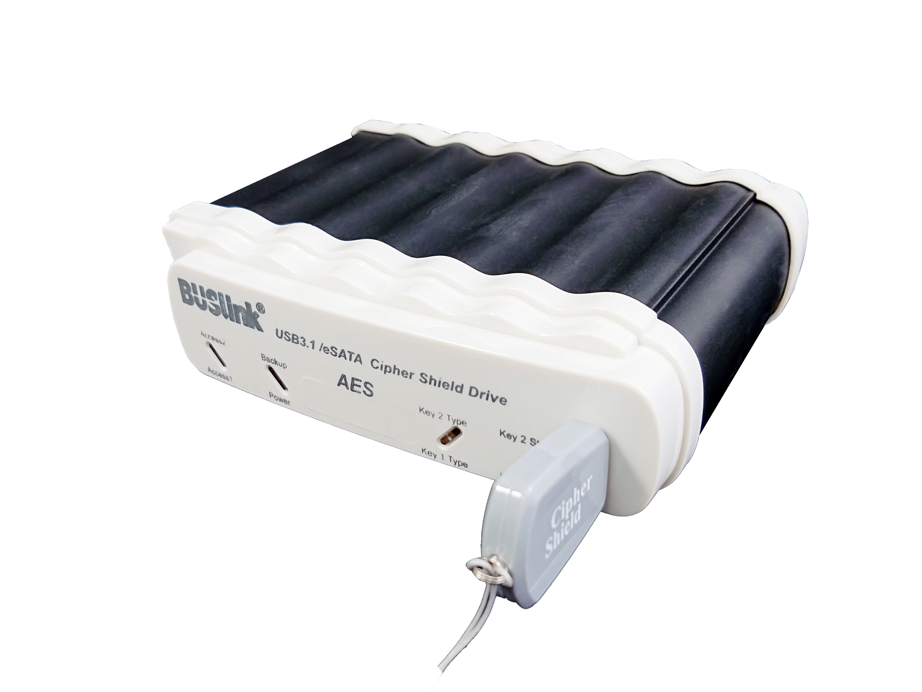 CipherShield Type-C USB-Powered USB 3.1 Gen 2/eSATA FIPS 140-2 Level 2 ...