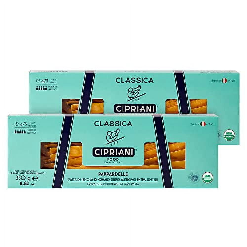 Cipriani Food Pappardelle Egg Pasta Noodles - USDA Organic Italian ...