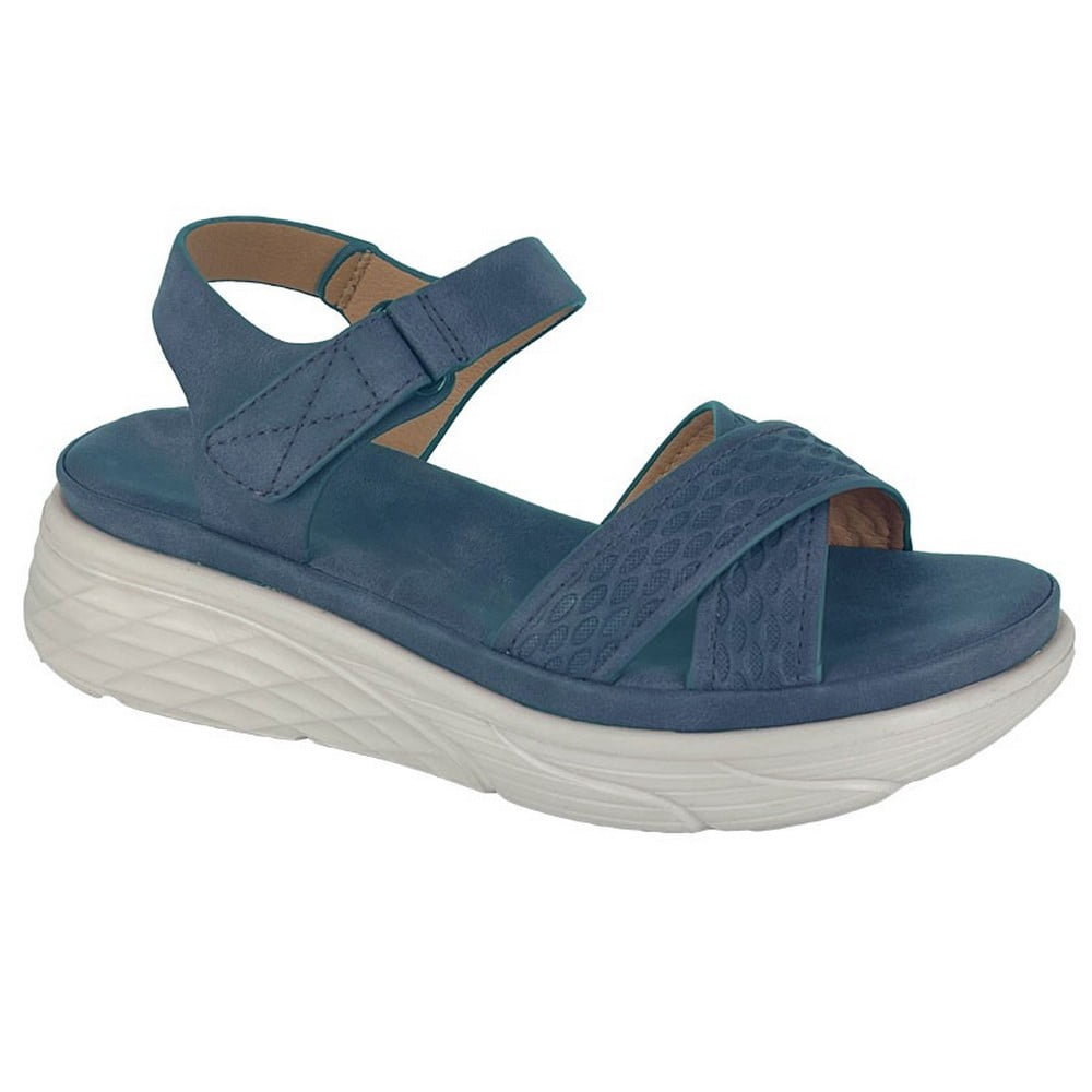 Cipriata Womens Katia Crossover Wedge Sandals - Walmart.com