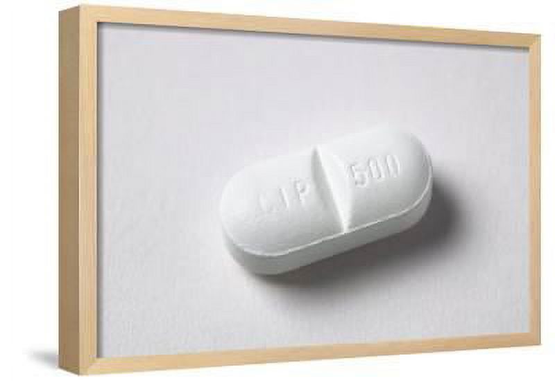 Ciprofloxacin Antibiotic Pill, Framed Art Print Wall Art by Colin ...
