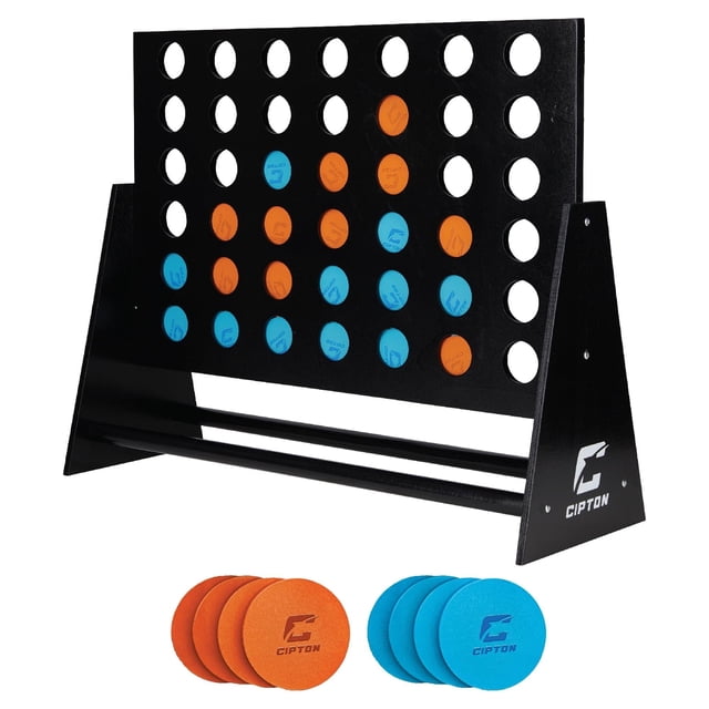 Cipton Giant 4 In A Row Jumbo Game, Indoor, Outdoor, All Ages 8 ...