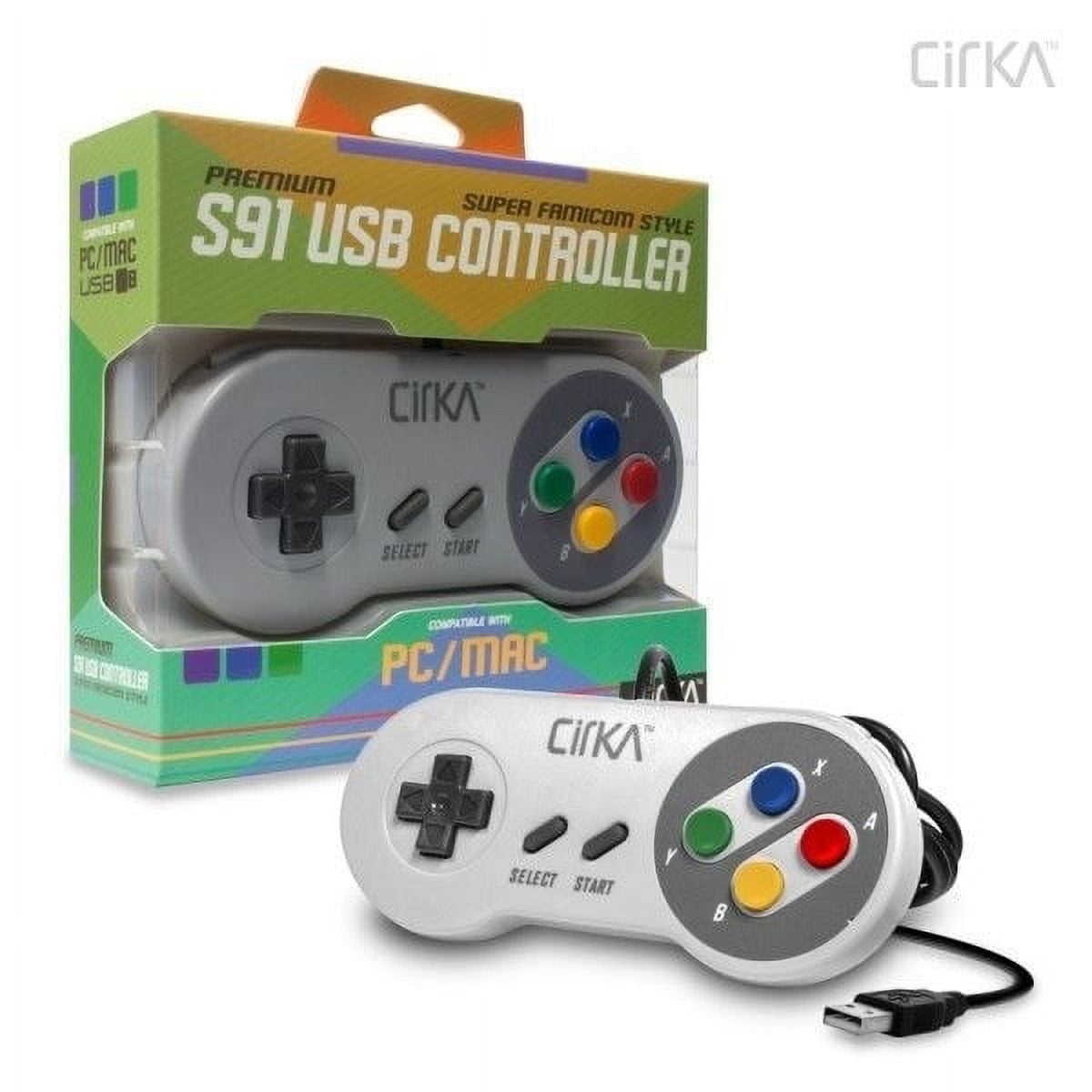 CirKa S91 Premium Super Famicom USB Controller for PC - Walmart.com