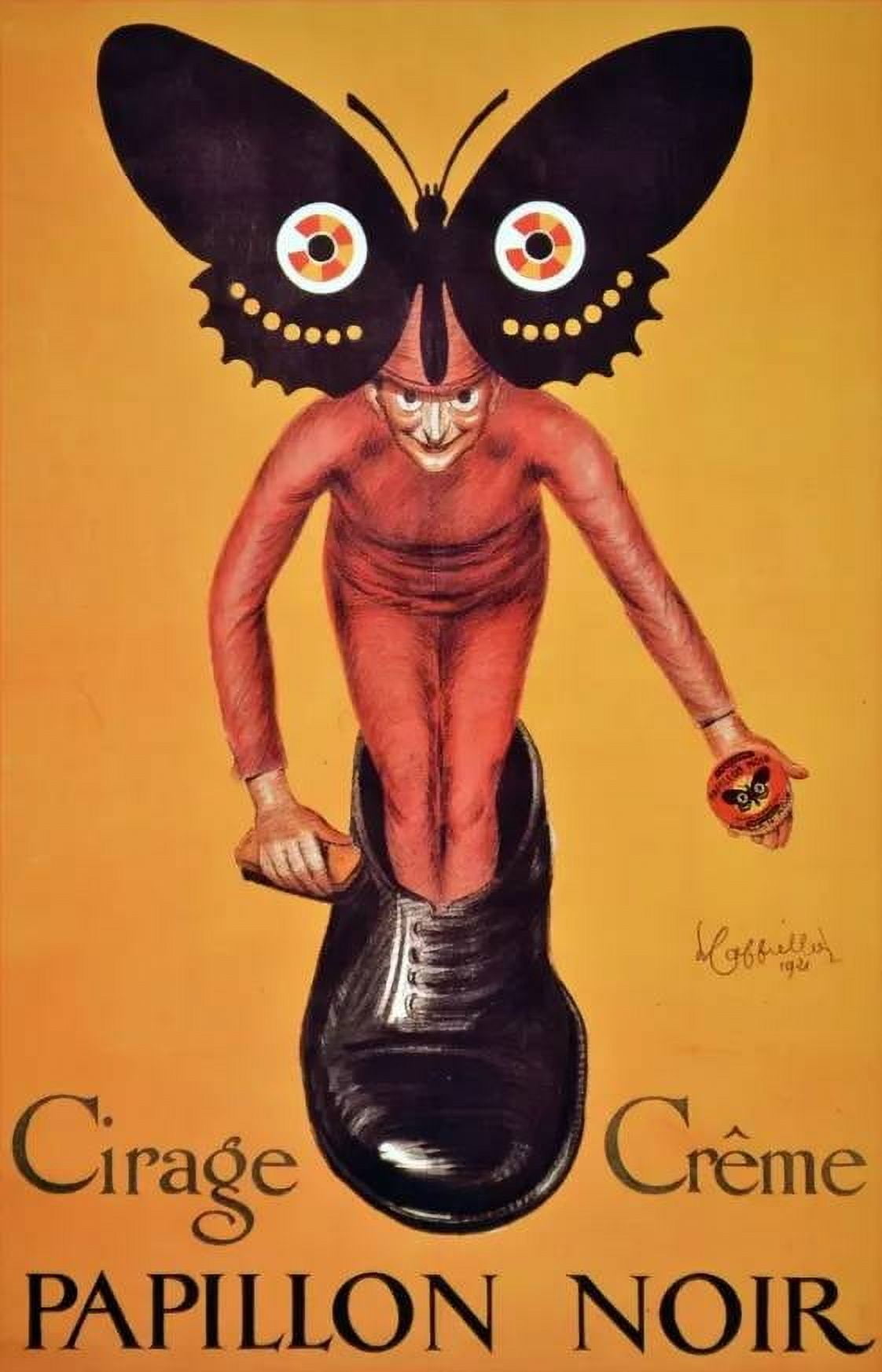 Cirage Creme papillon Noir Decorative Poster. Home Graphic Art Design ...