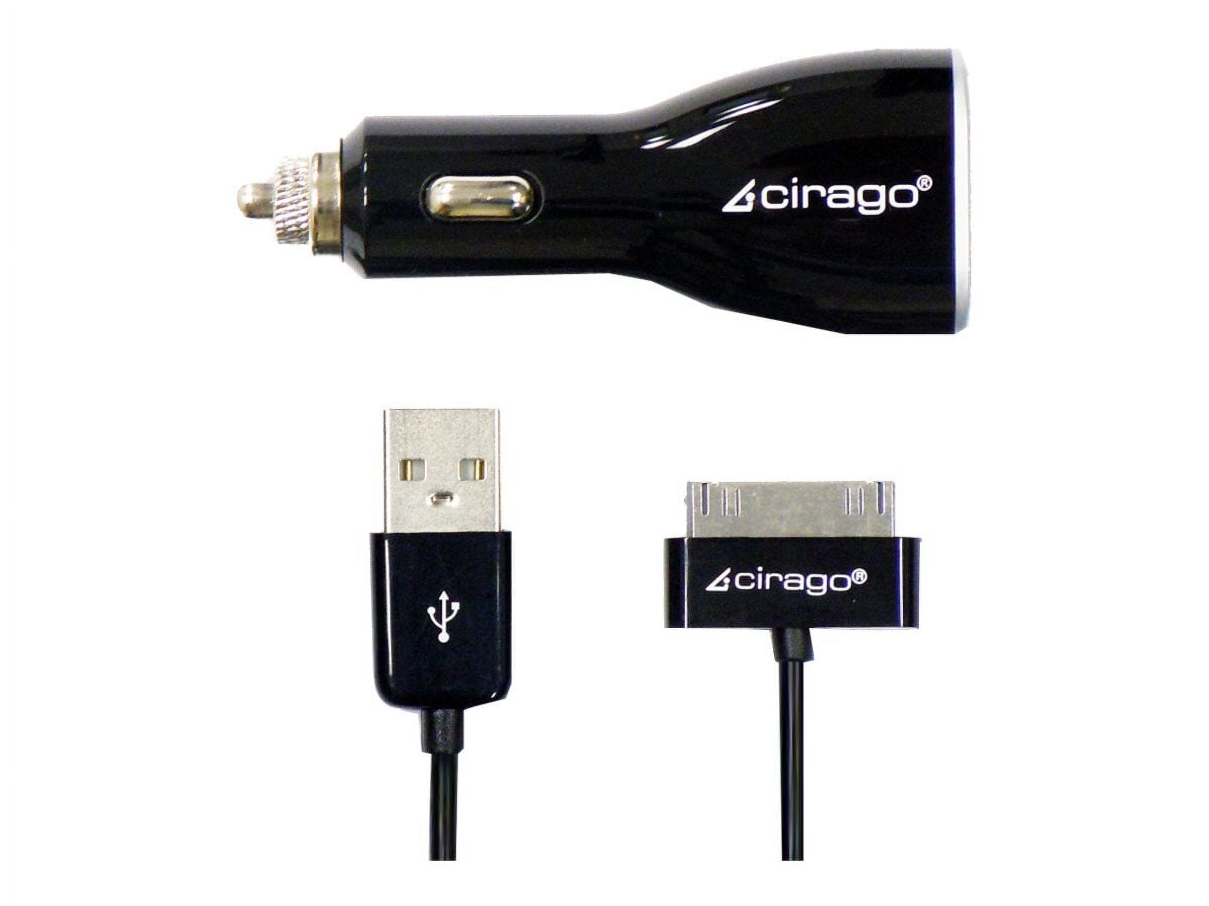 Cirago IPA3510 - Car power adapter - 2.1 A - 2 output connectors (USB ...