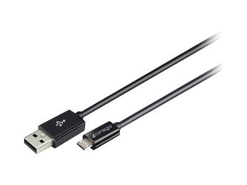 Cirago - USB cable - Micro-USB Type B (M) to USB (M) - USB 2.0 - 6 ft ...