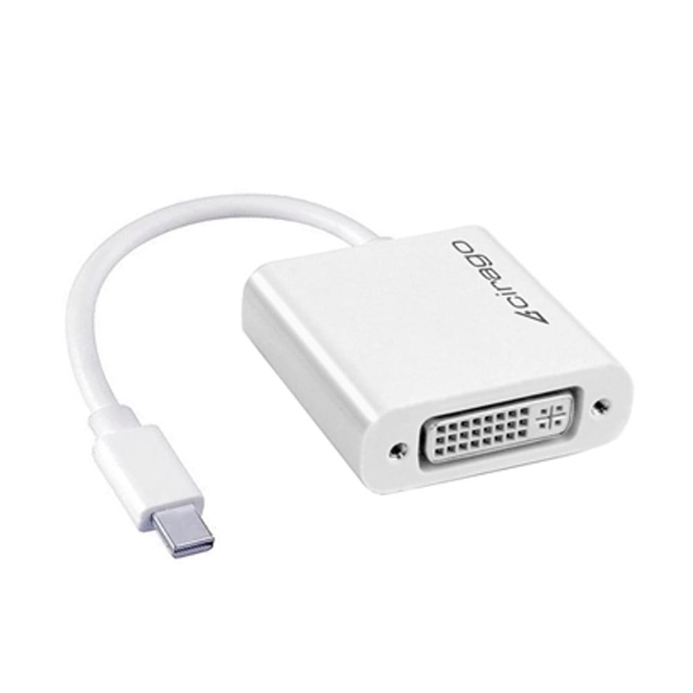 Cirago Mini DisplayPort to DVI Single Link Female Adapter Converter ...