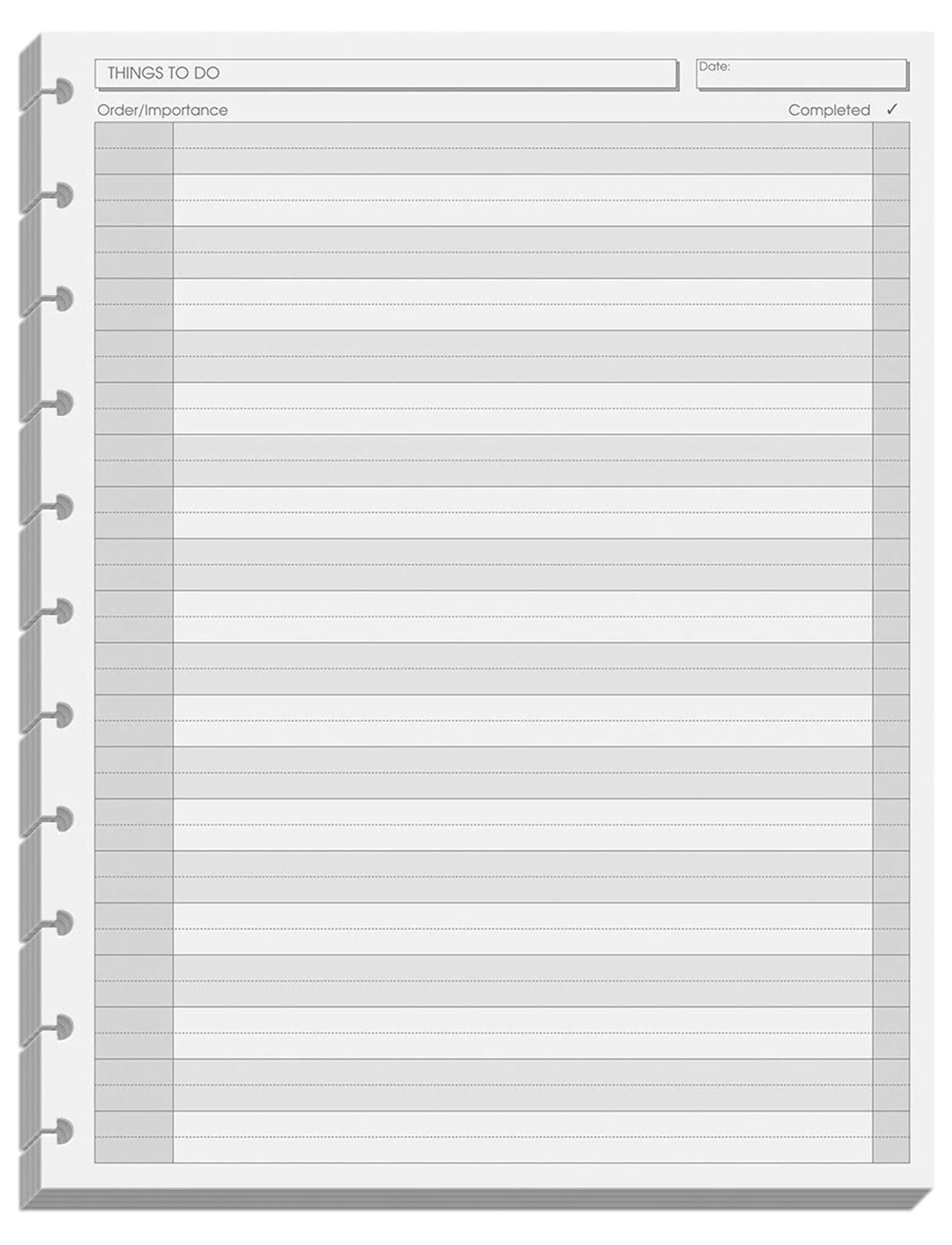 Circa Daily to Do List Discbound Paper Refill with Checkboxes, Disc ...