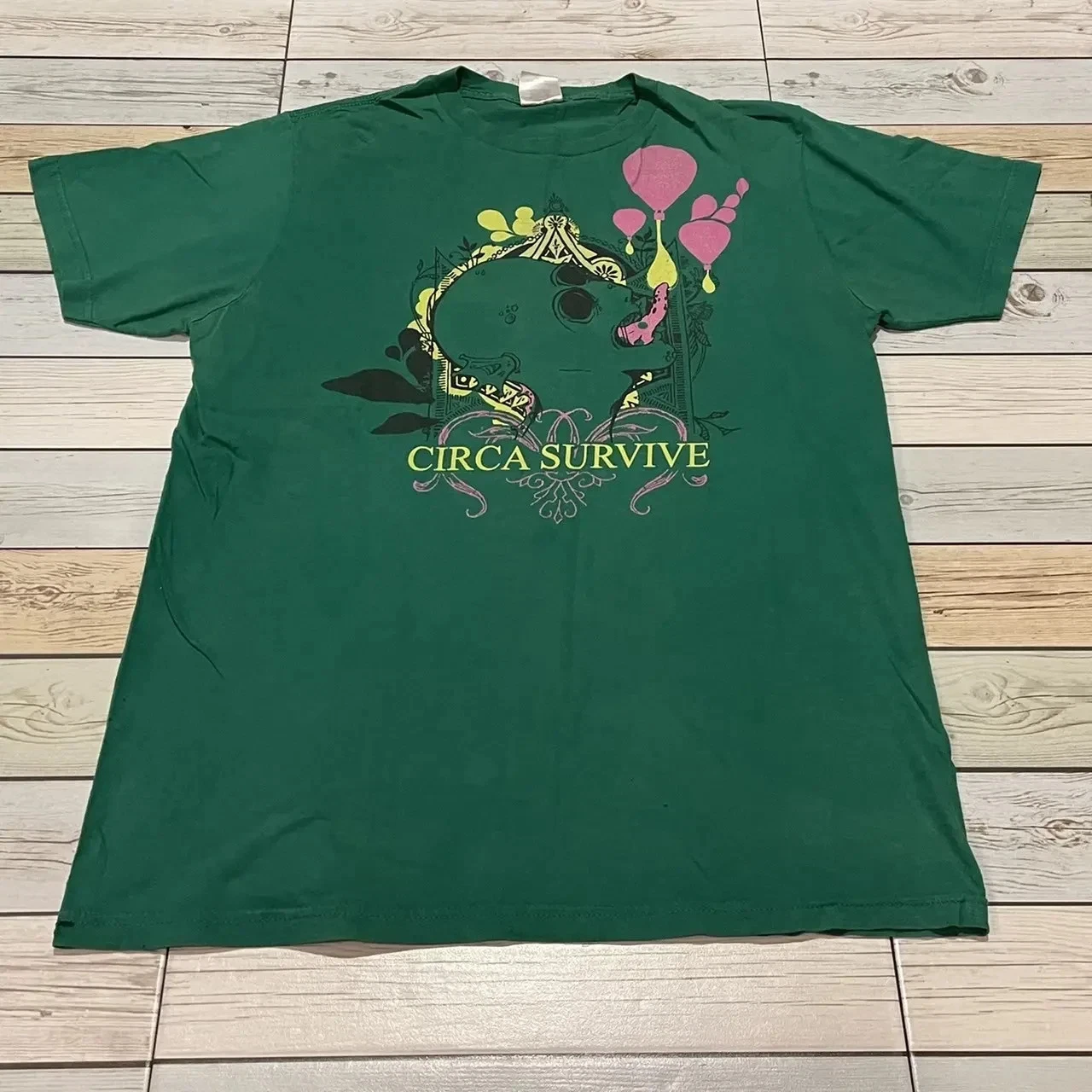 Circa Survive Band Reprinted Green Cotton T-shirt SIZE S-5XL - Walmart.com
