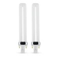 Circle (2 Pack) PL-13W 827, 2 Pin GX23, 13 Watt Single U-Shaped Twin Tube, Compact Fluorescent ...
