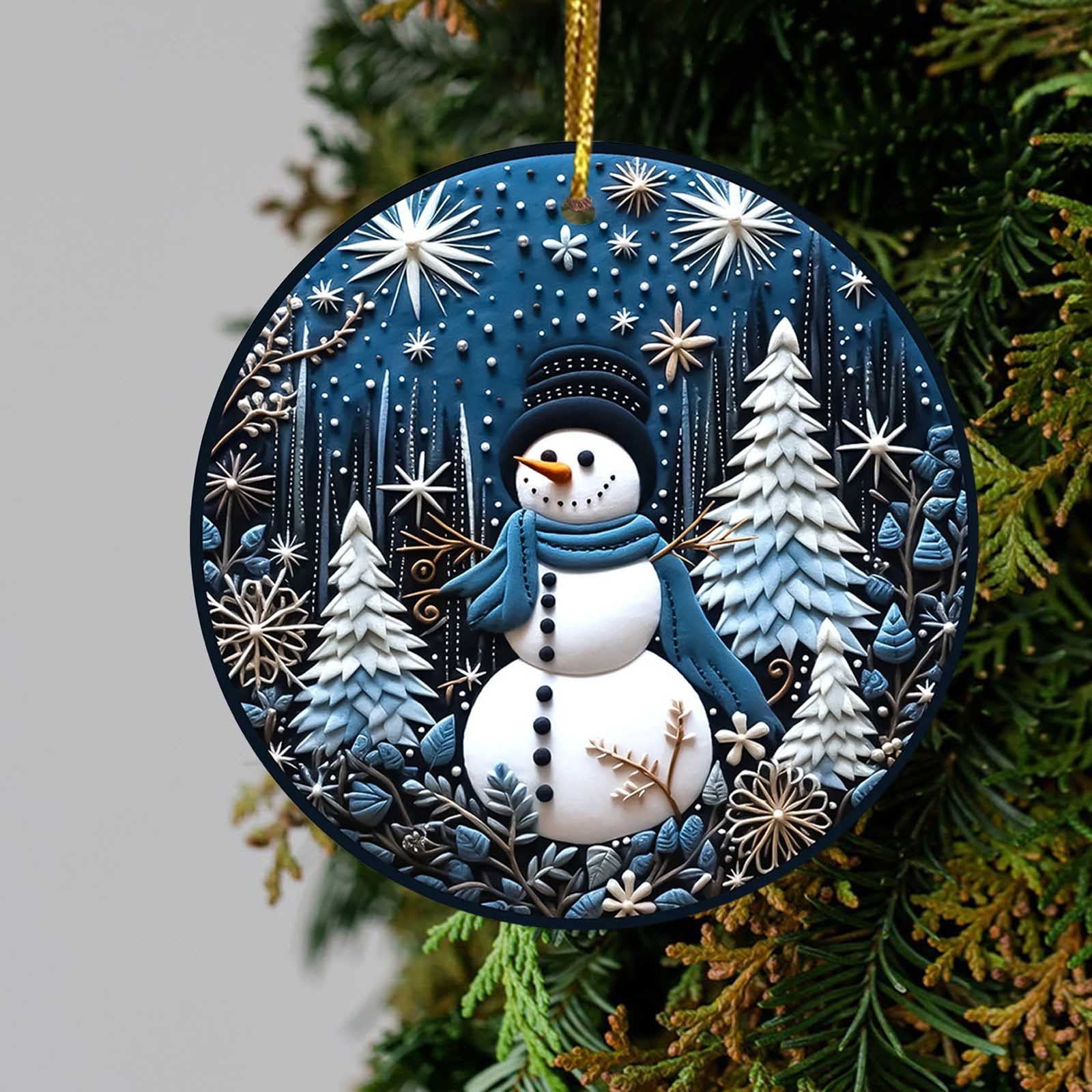 Circle Acrylic Ornament - Memorial Christmas Ornament Gifts For Family ...