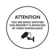 You Are Being Watched Video Surveillance Sign - Walmart.com