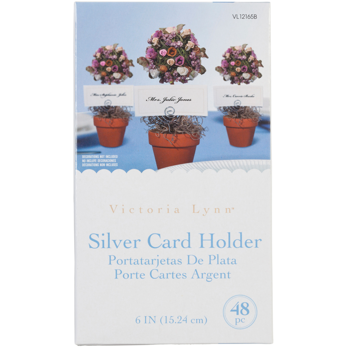 Circle Card Holder Picks 6 Inches Silver - Walmart.com