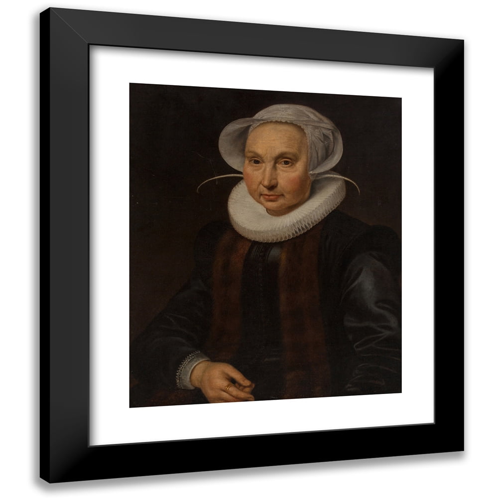 Circle of Cornelis Pietersz. van der Voort 20x23 Black Modern Framed ...