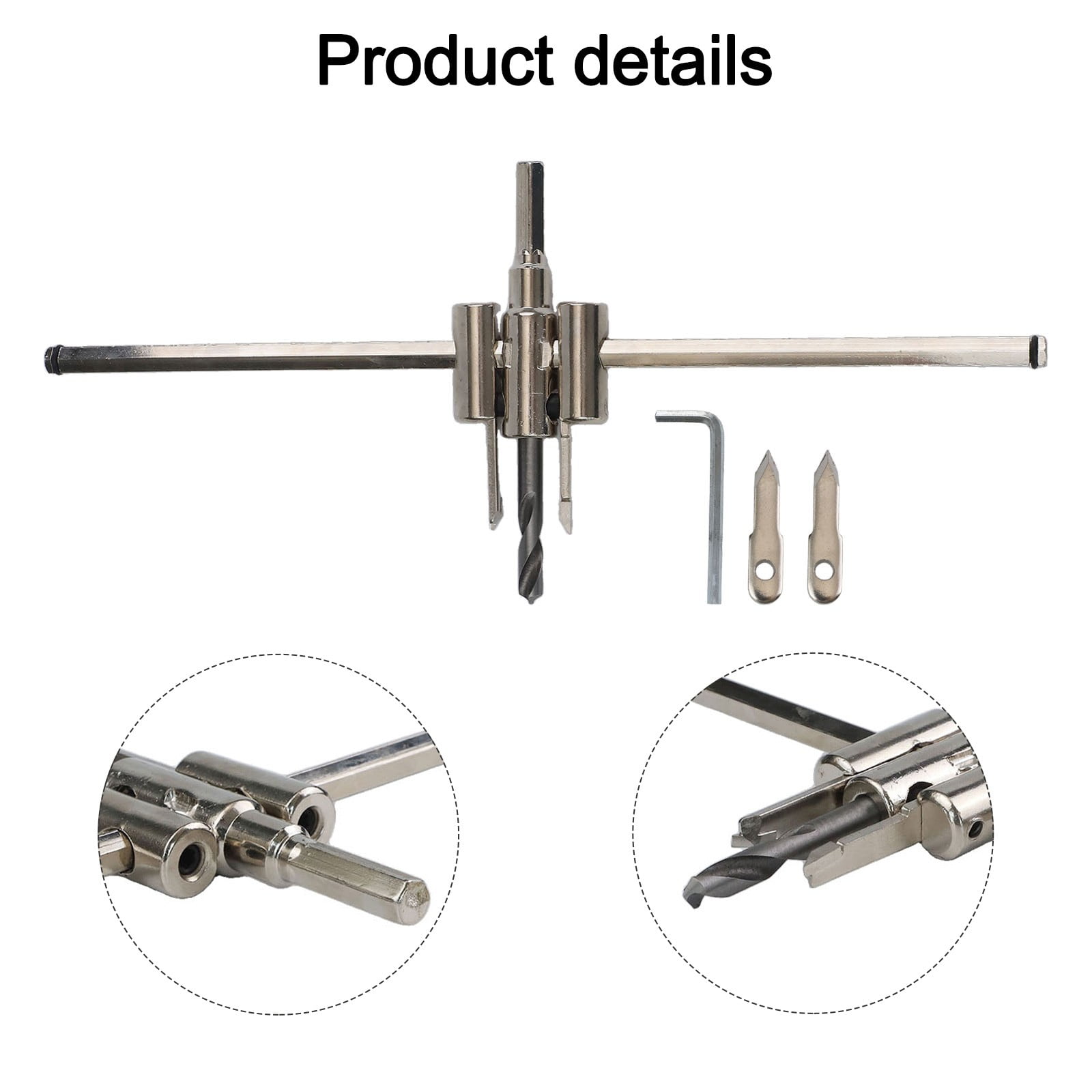Circle Cutter Kit Adjustable 30-300 mm Drill Bit Diy Woodworking Tools ...