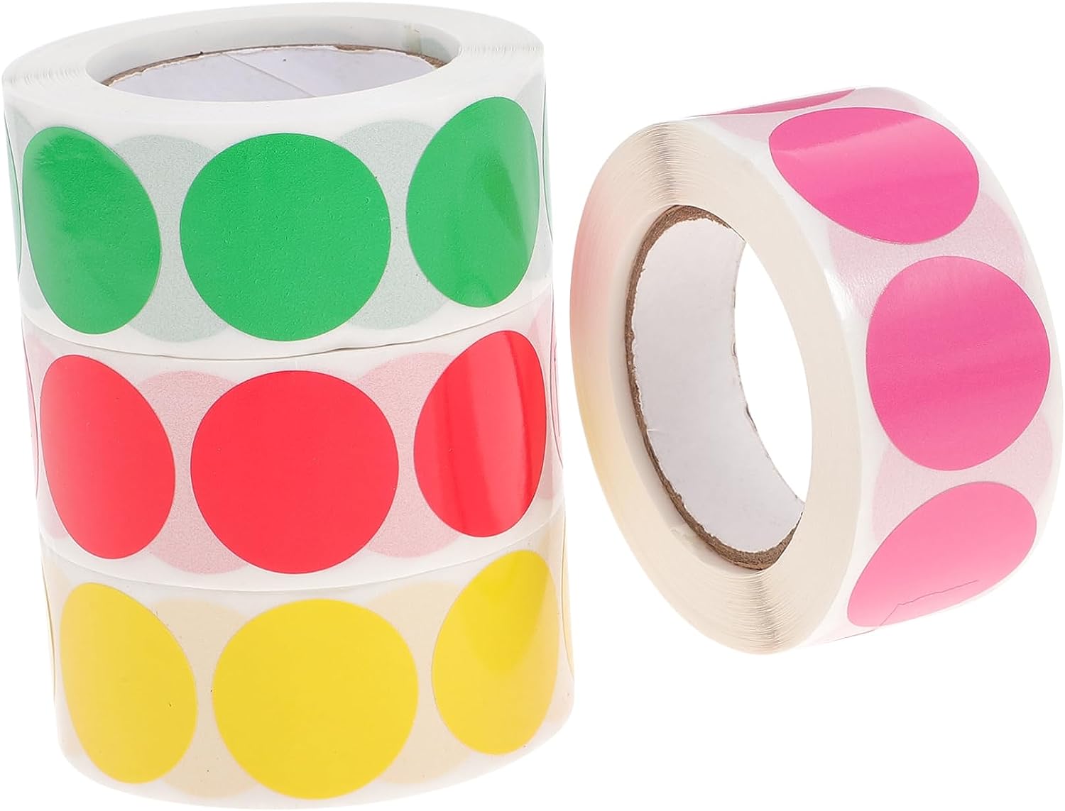 Circle Dot Labels 4 Rolls Colorful Coding Label Stickers Adhesive Dot ...
