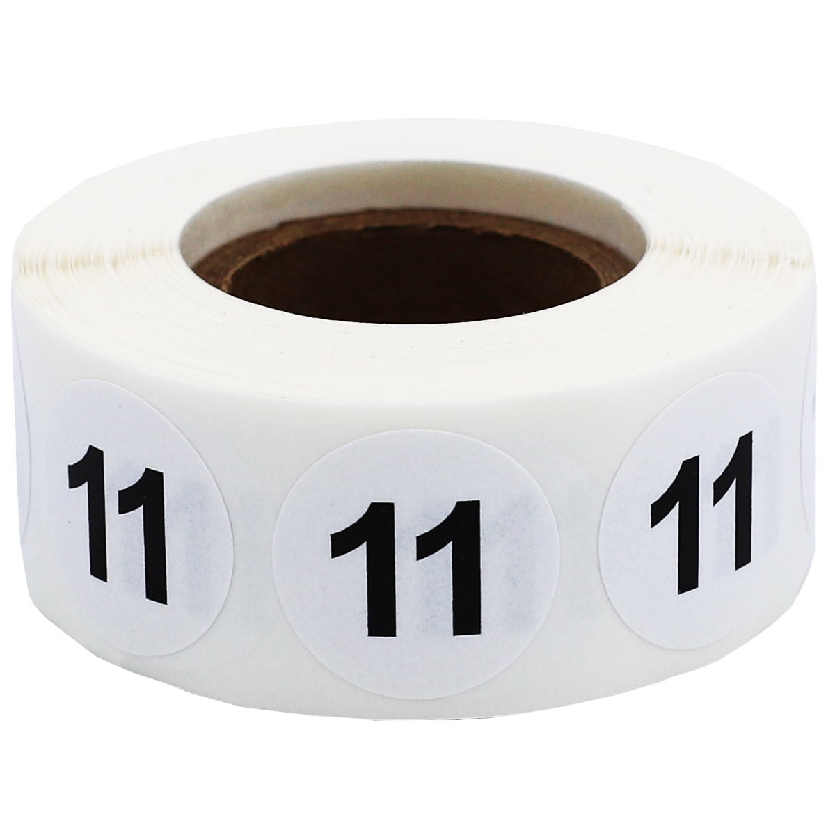 Circle Dot Number 11 Stickers | 0.75" Inch Round | 500 Pack - Walmart.com