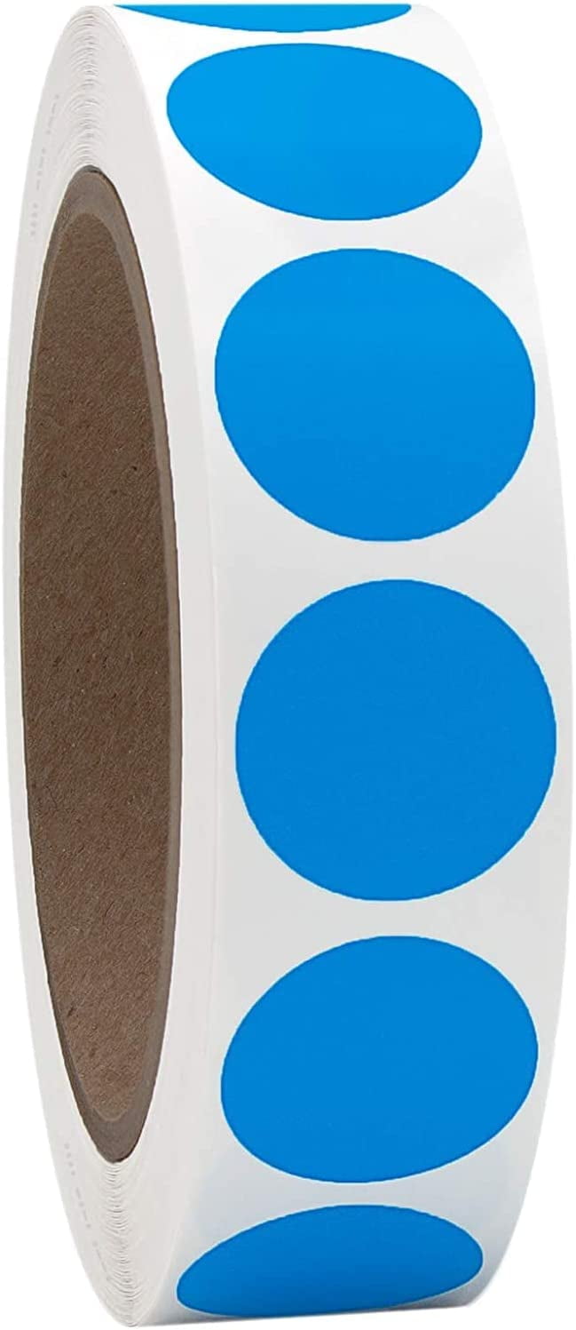 Circle Dot Stickers Color Coding Labels, 3000PCS(6 Rolls,500 Labels ...