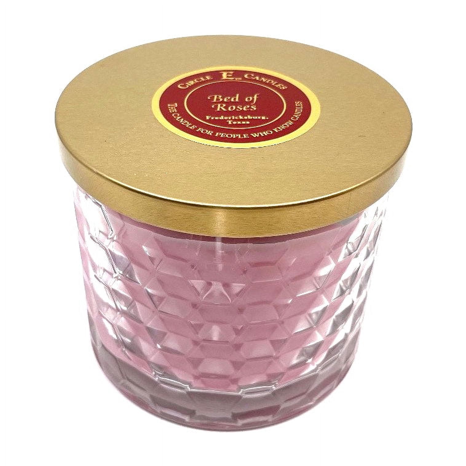 Circle E Candles, Bed of Roses Scent, Medium Size Jar Candle, 17oz, 2 ...