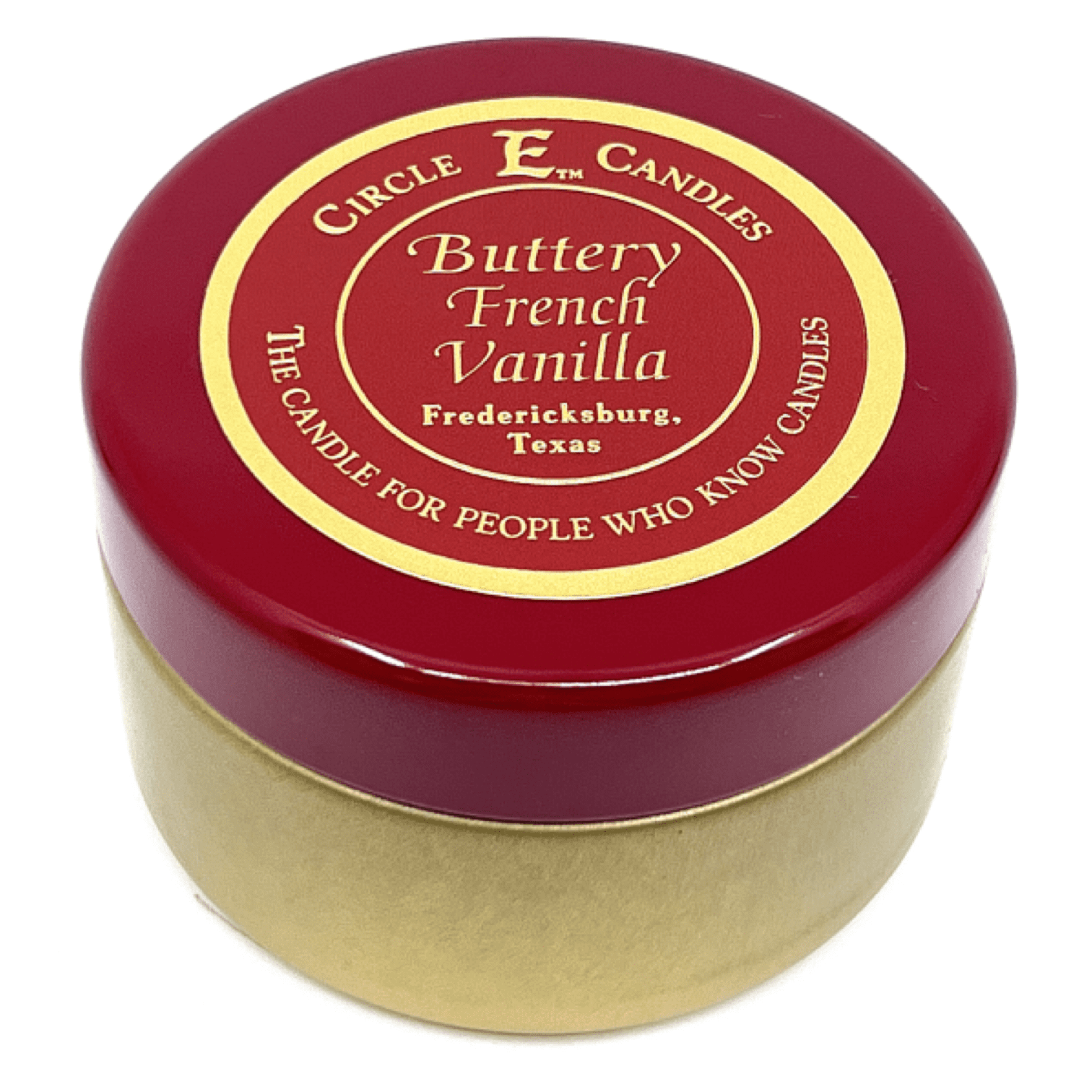 Circle E Candles, Buttery French Vanilla Scent, Extra Small Size Travel ...