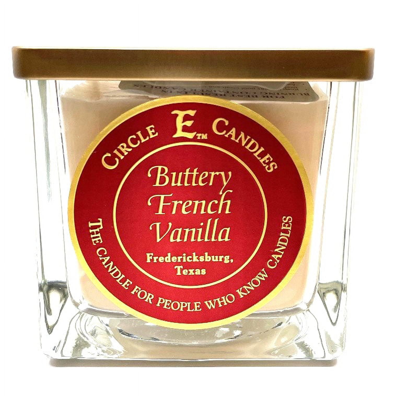 Circle E Candles, Buttery French Vanilla Scent, Large Size Jar Candle ...