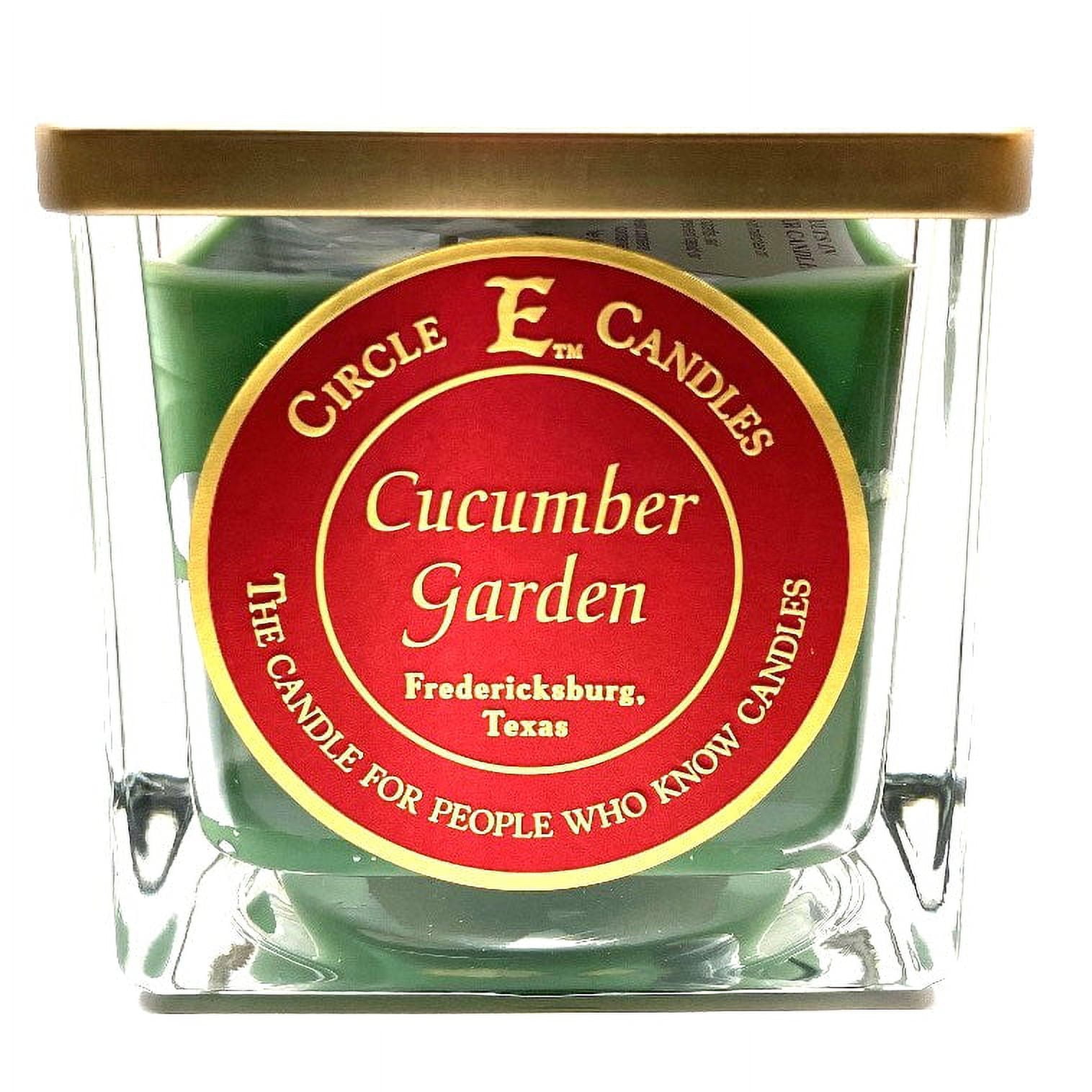 Circle E Candles, Cucumber Garden Scent, Small Size Jar Candle, 8oz, 1 ...