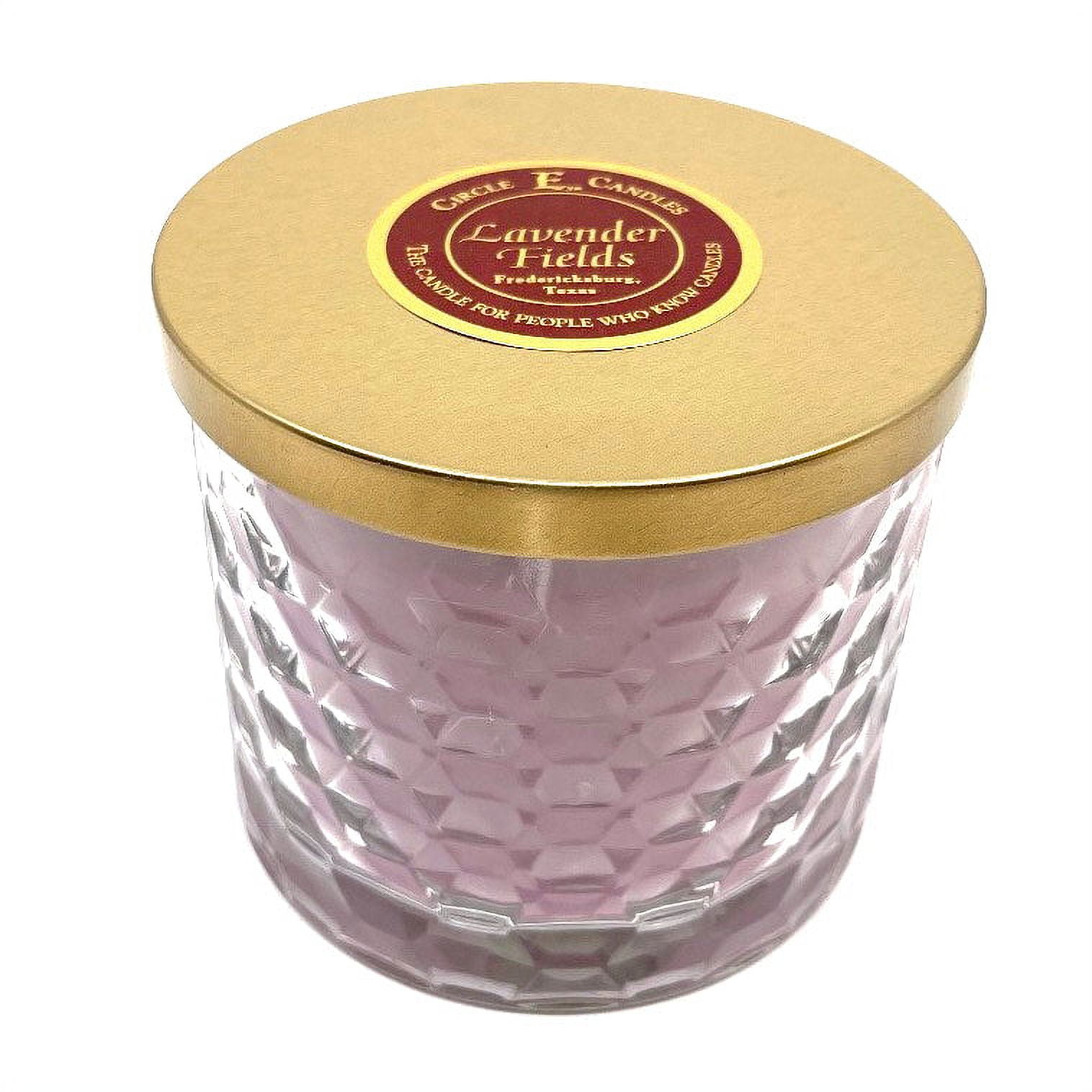 Circle E Candles, Lavender Fields Scent, Medium Size Jar Candle, 17oz ...