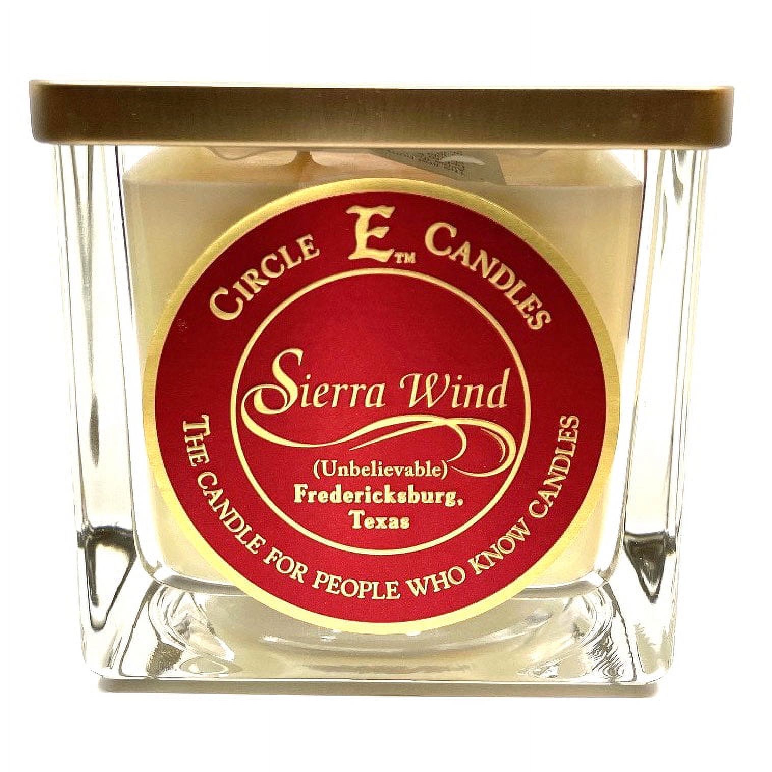 Circle E Candles, Sierra Wind Scent, Small Size Jar Candle, 8oz, 1 Wick ...