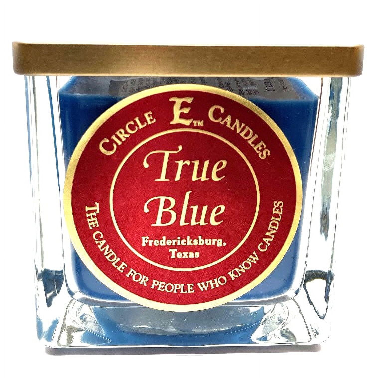 Circle E Candles, True Blue Scent, Small Size Jar Candle, 8oz, 1 Wick ...