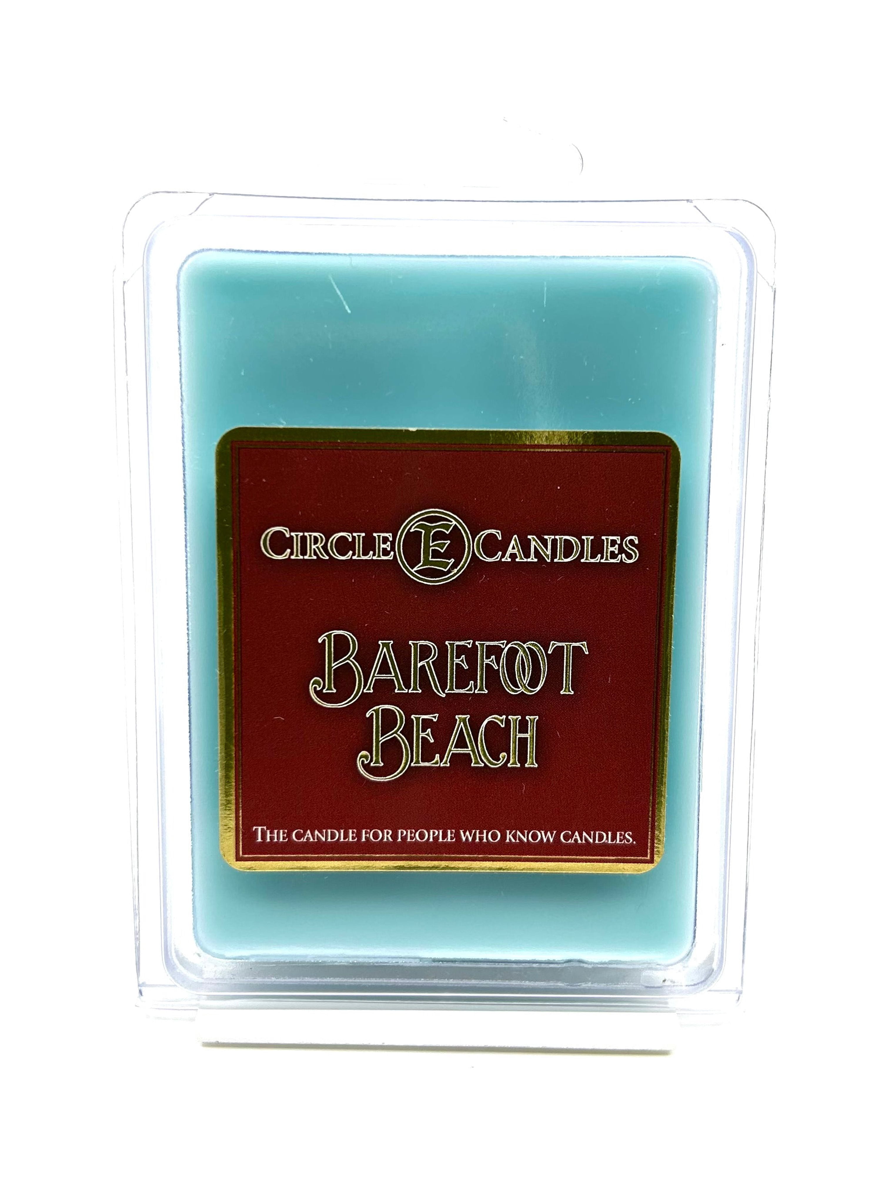 Circle E Candles Wax Melt Tart, Barefoot Beach Scent, Pack of 6 Tarts ...