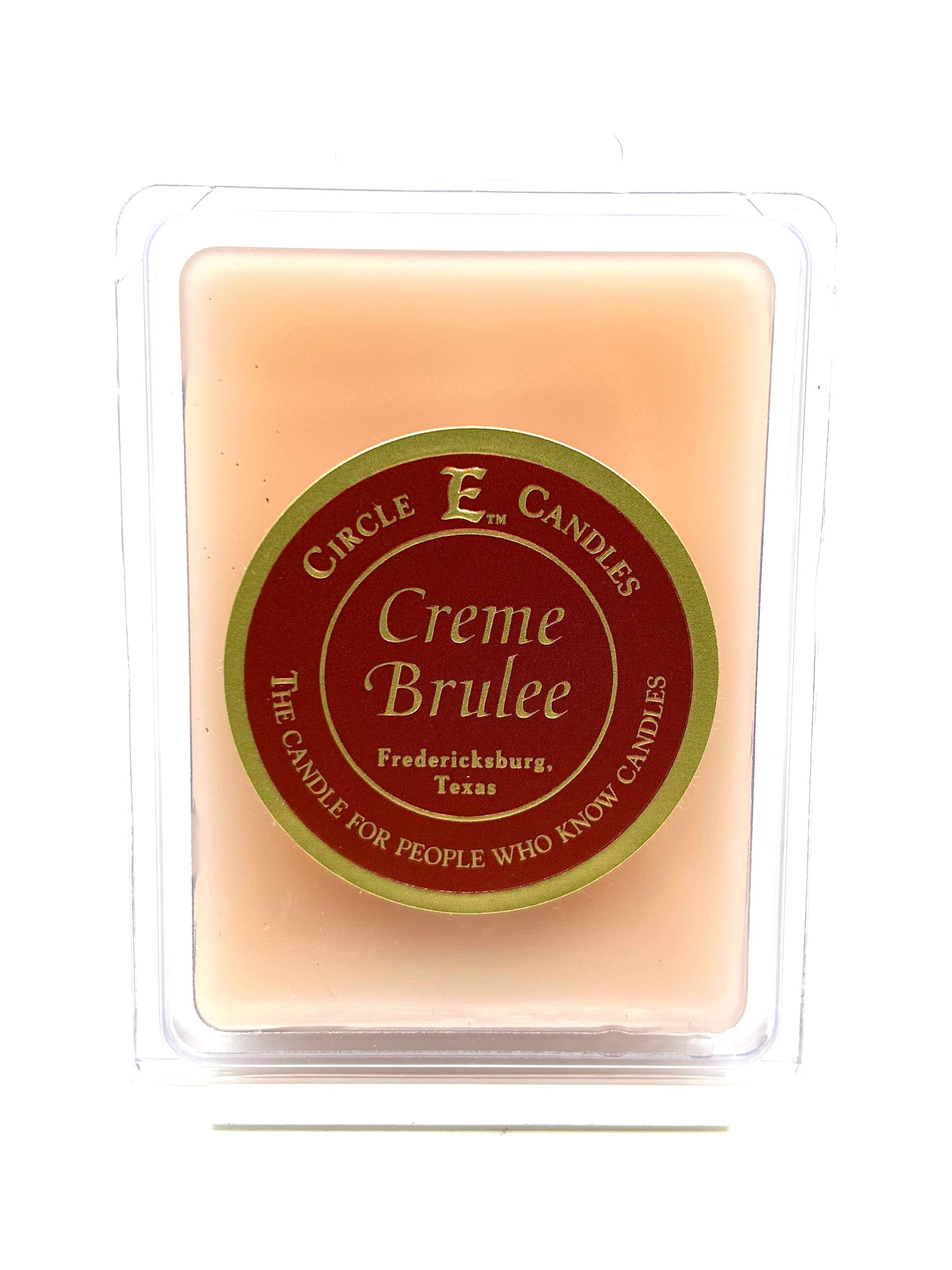 Circle E Candles Wax Melt Tart, Creme Brulee Scent, Pack of 6 Tarts ...