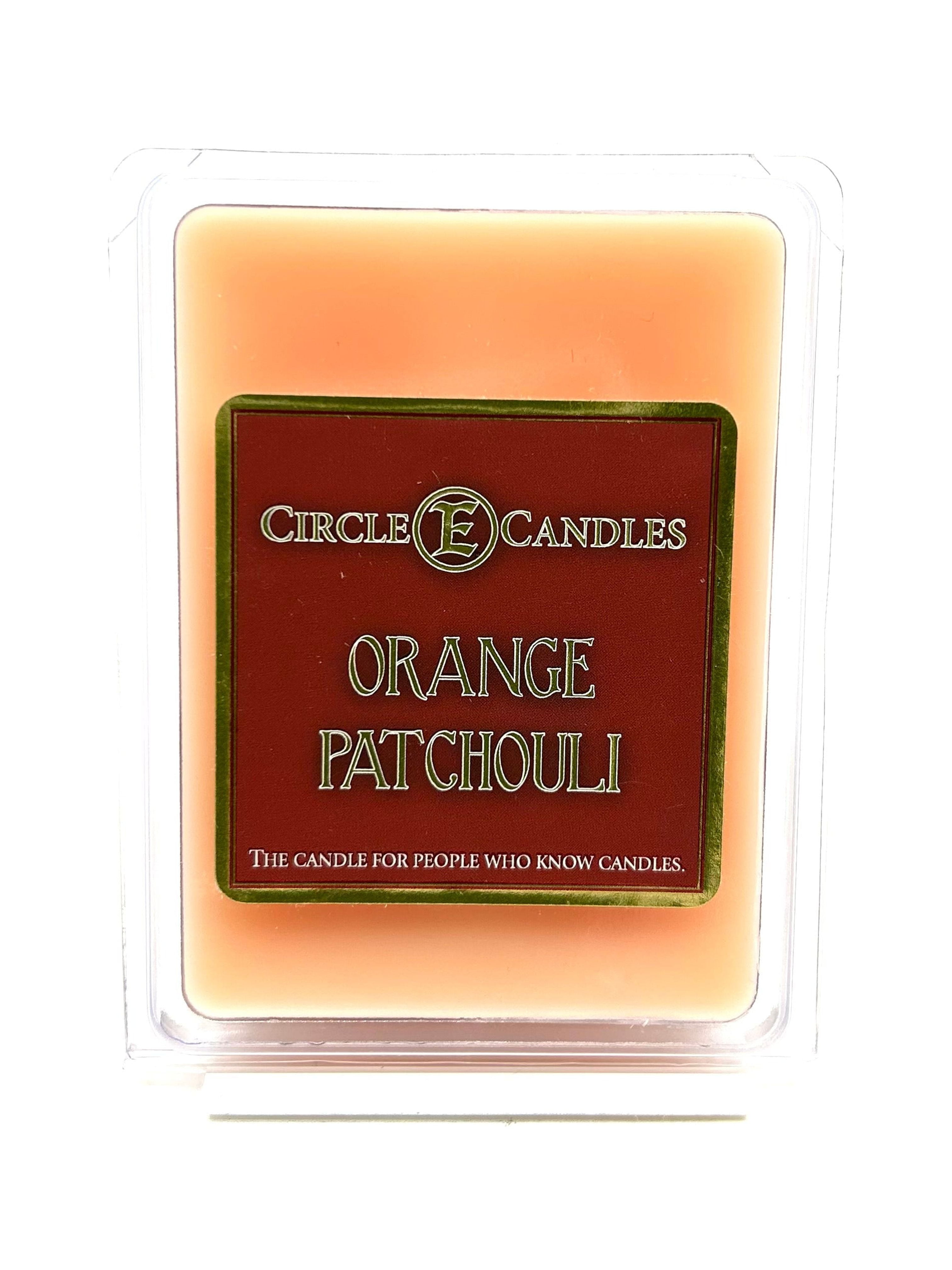 Circle E Candles Wax Melt Tart, Orange Patchouli Scent, Pack of 6 Tarts ...