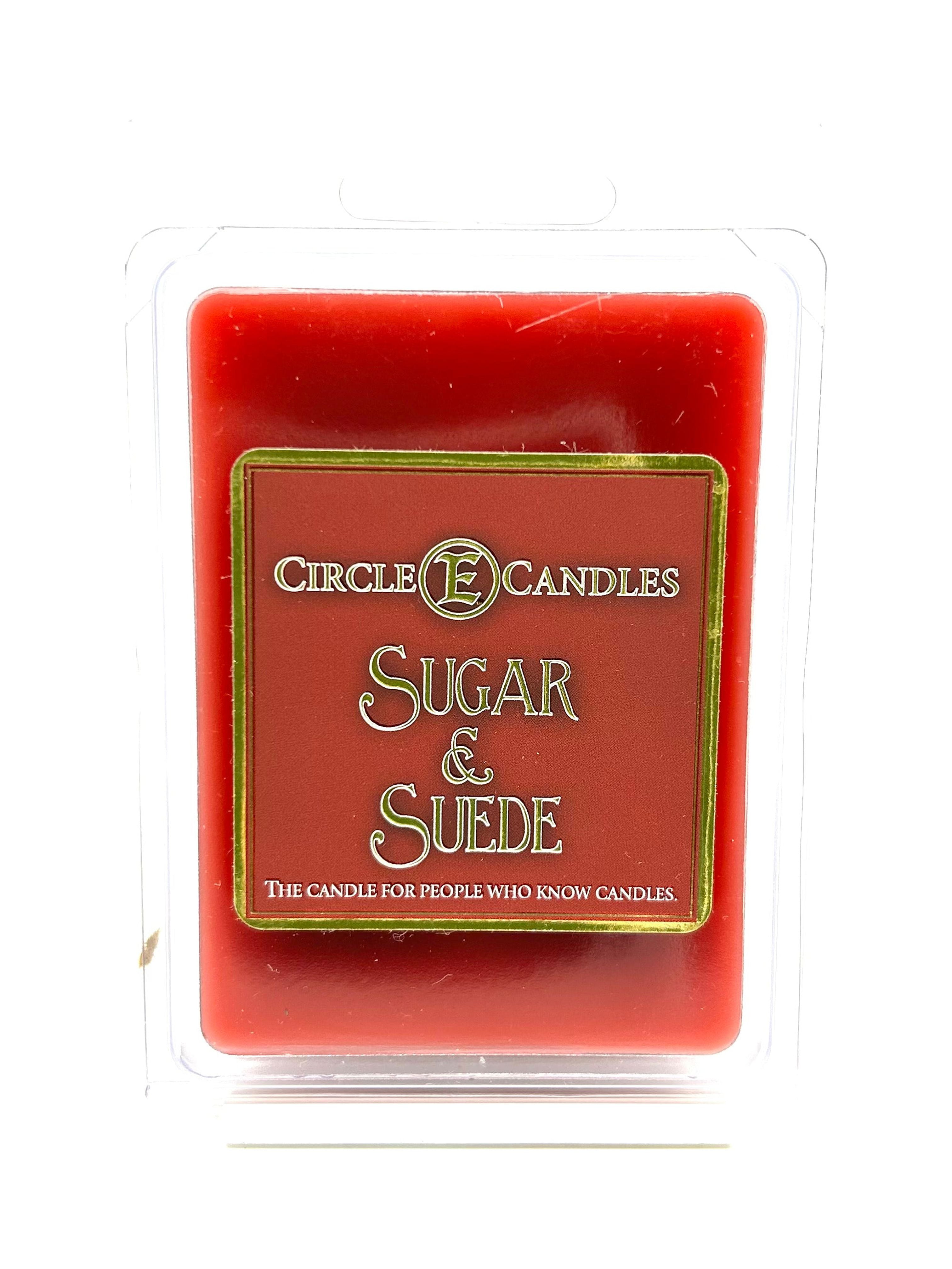 Circle E Candles Wax Melt Tart, Sugar and Suede Scent, Pack of 6 Tarts ...