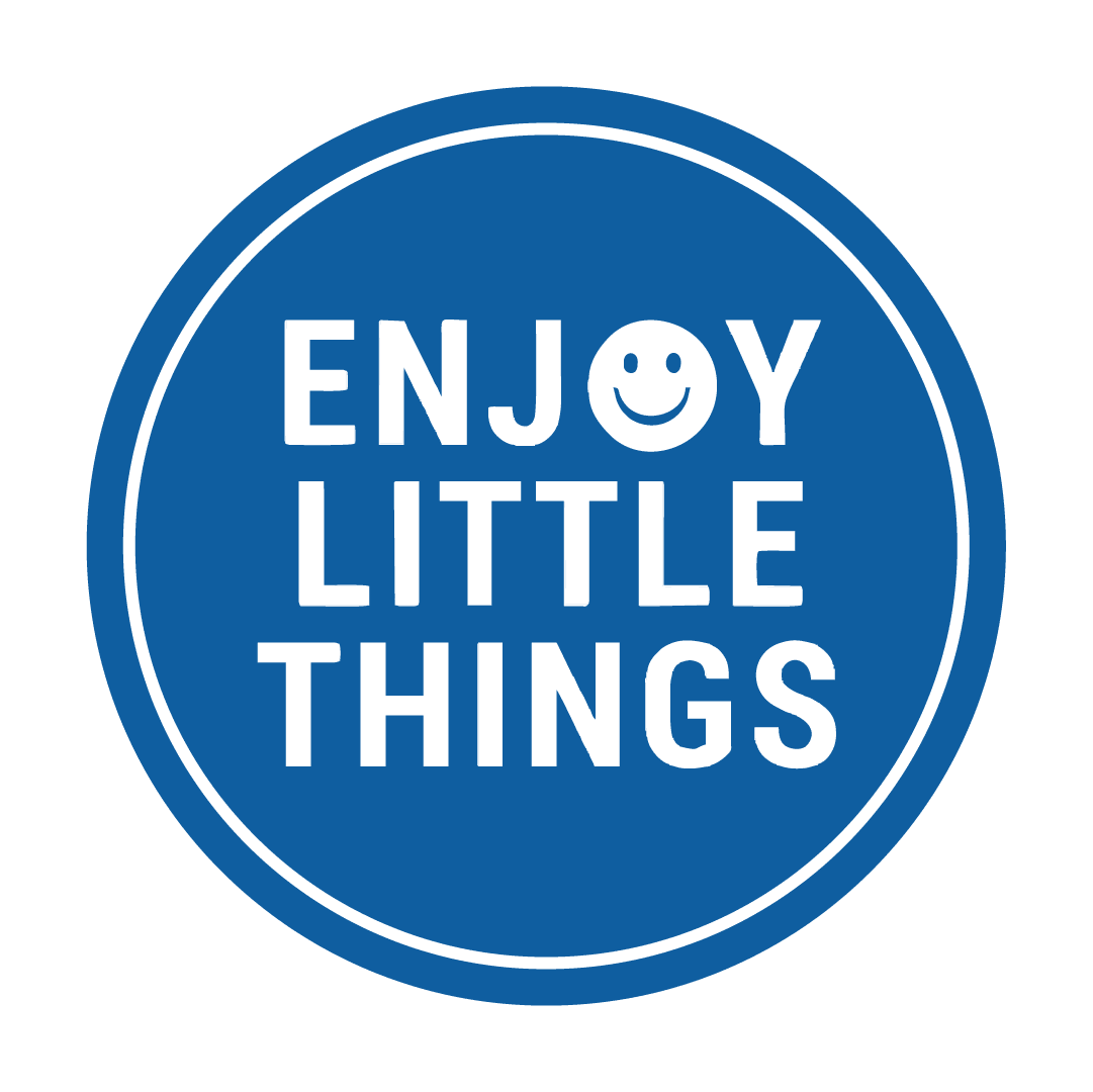 Circle Enjoy Little Things Sign (Blue) - Large - Walmart.com