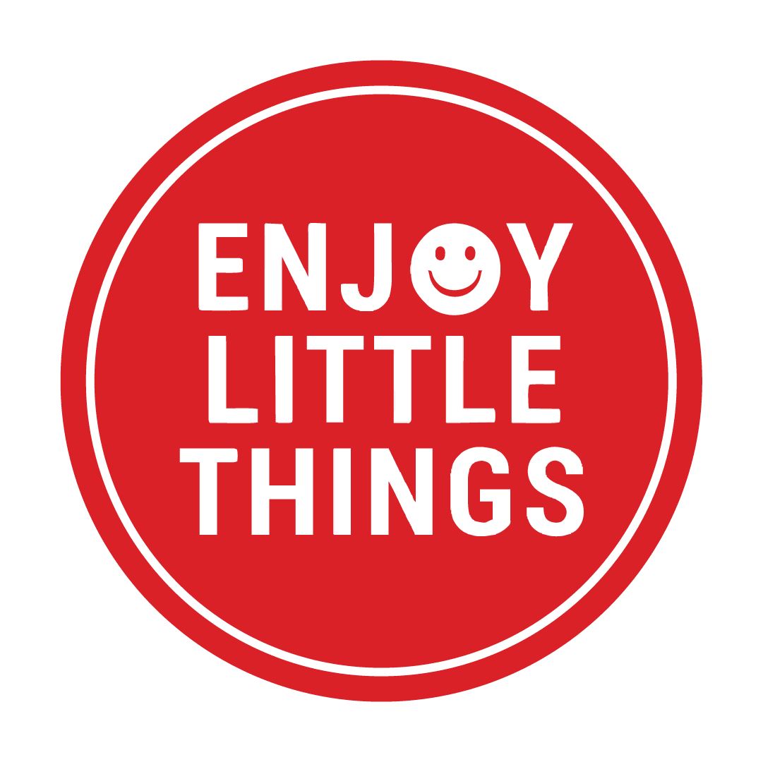 Circle Enjoy Little Things Sign (Red) - Large - Walmart.com