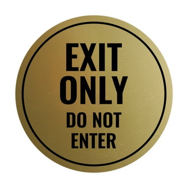 Classic Framed Exit Sign (Walnut) - Small - Walmart.com