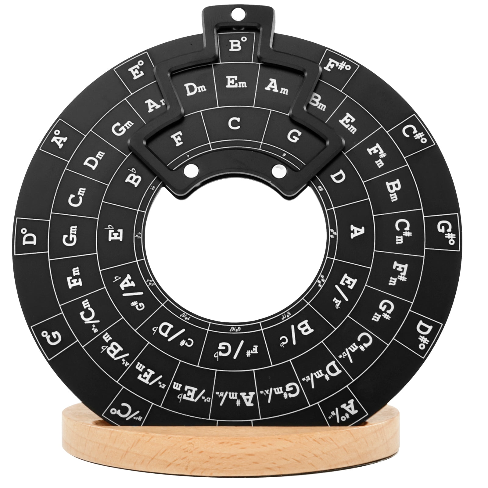 Circle of Fifths Wheel Guitar Music Theory Disc Circle of Fifths with ...