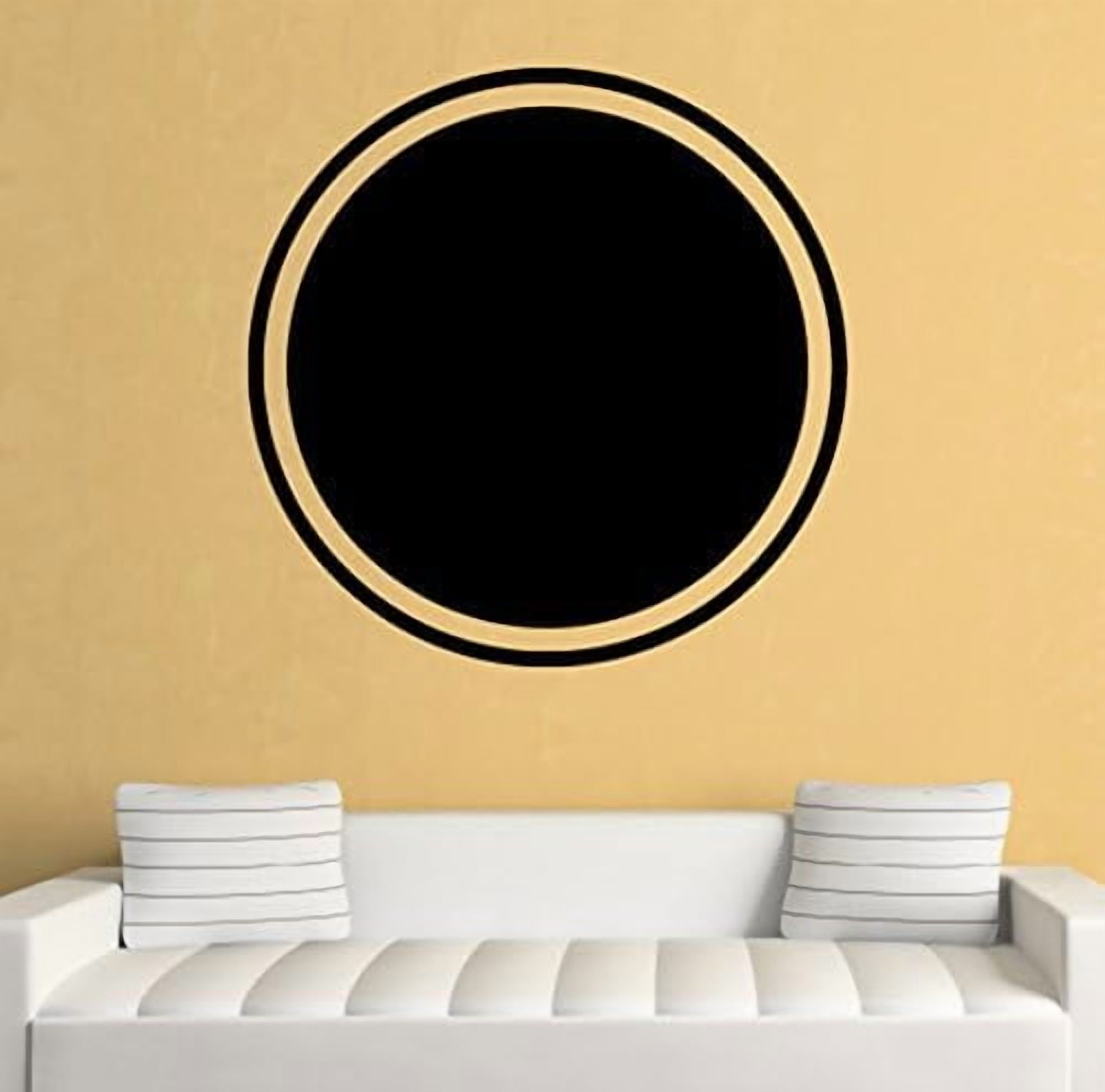 Circle Frame Stickers, Black, 24" - Walmart.com
