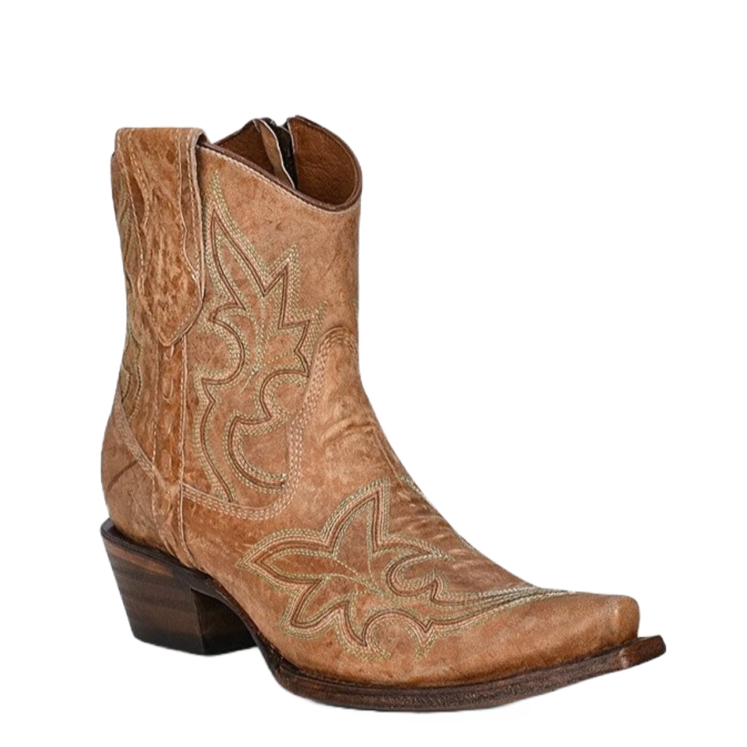 Circle G By Corral Ladies Orix Western Embroidery Zipper Booties L5915 ...