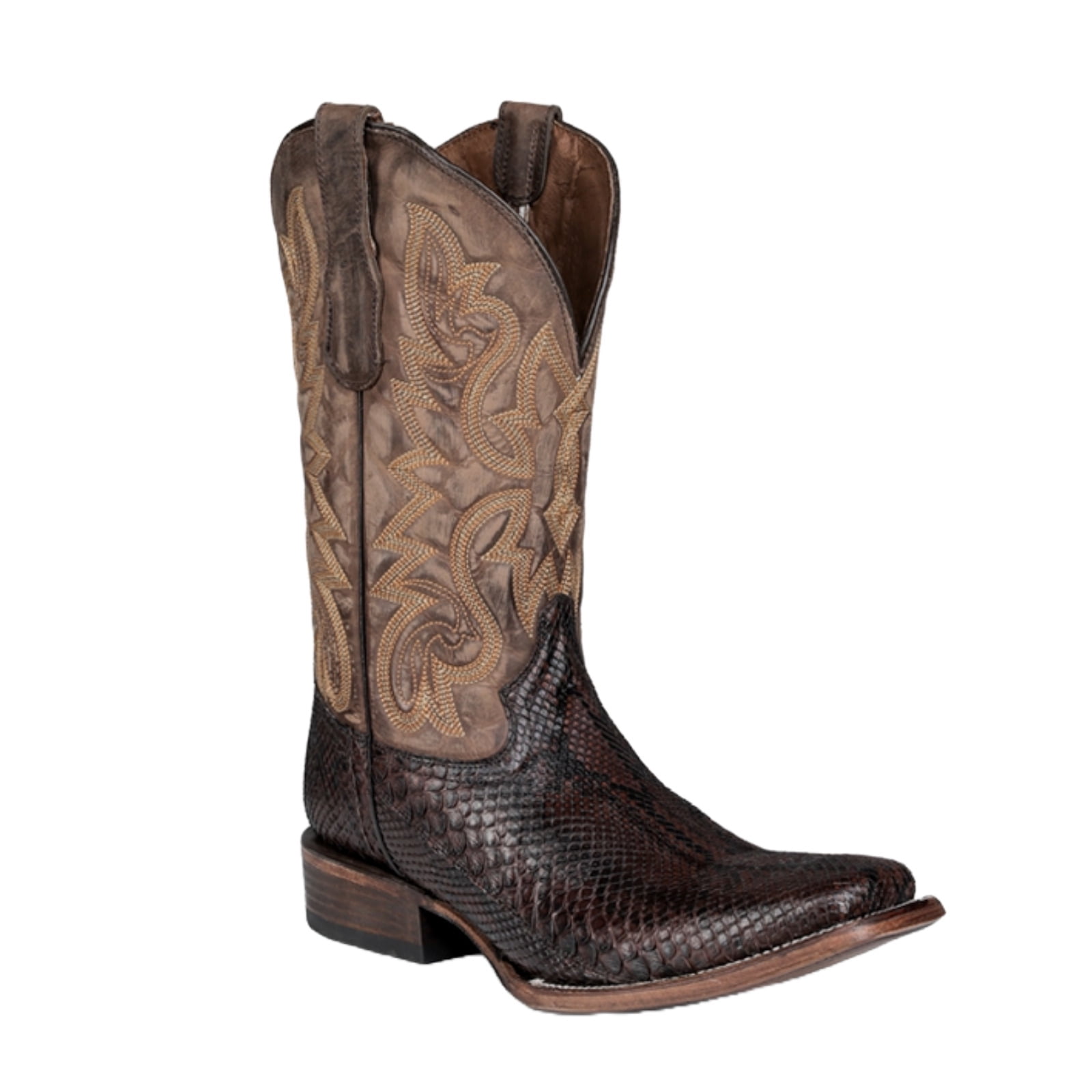 Circle G By Corral Men's Brown Python Square Toe Western Boots L6192 ...
