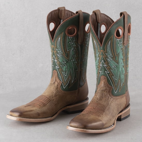 Circle G by Corral Men's Embroidered Tan Green Western Boots L6080 ...