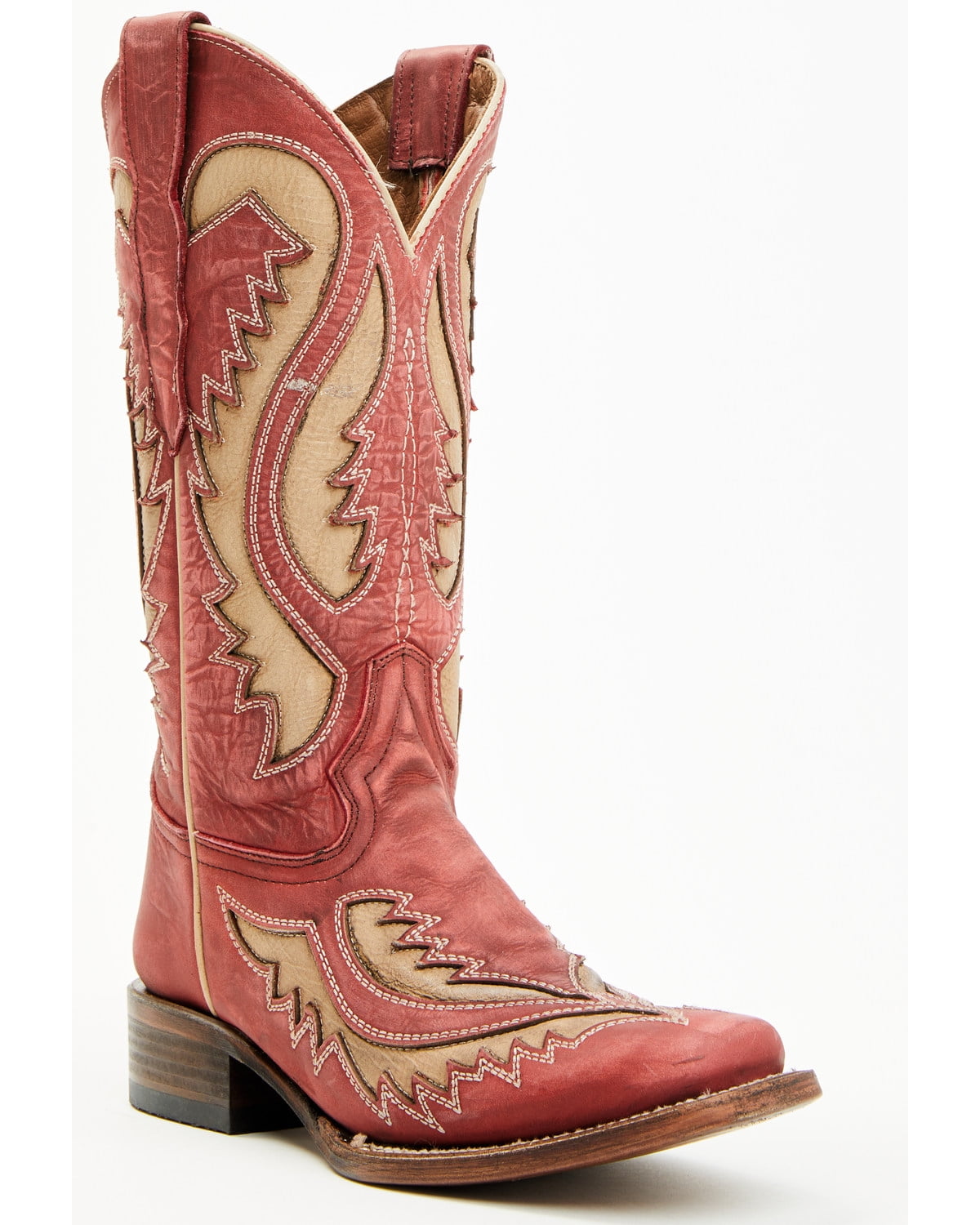 Circle G Women's Inlay Western Boot Square Toe - L6127 7 1/2 M US ...