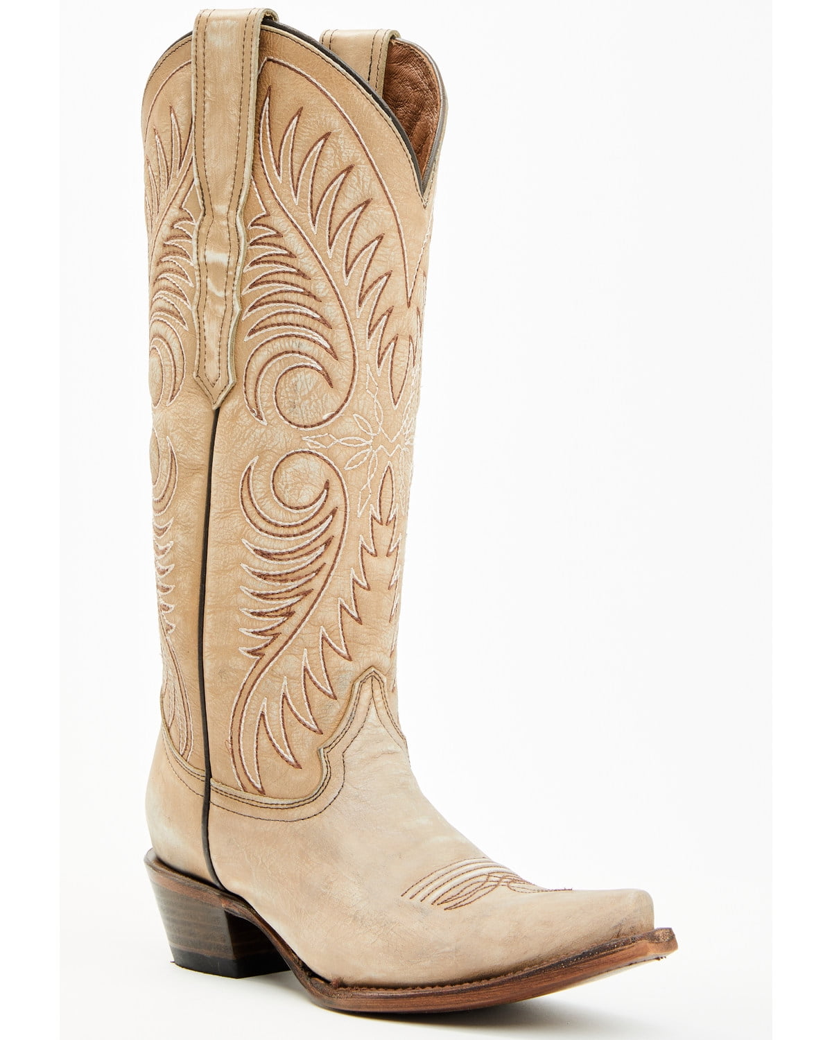 Circle G Womens Women`s Sand Embroidered 14In Top Boot 9 M Tan ...