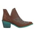 Circle G by Corral Womens Embroidered Pull On Pointed Toe Cowboy Ankle ...