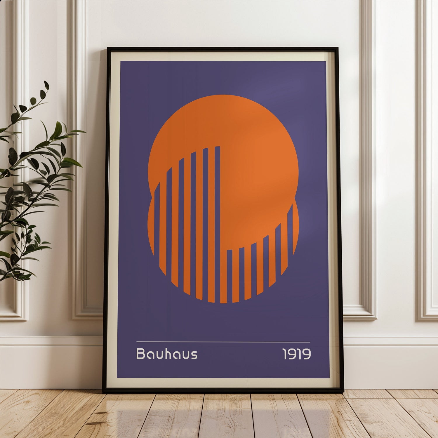 Circle Geometric Poster, Mid Century Modern Living Room Wall Art ...