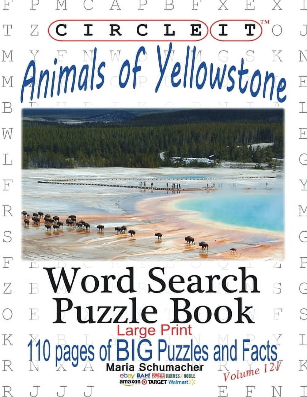Circle It, Animals of Yellowstone, Large Print, Word Search, Puzzle ...