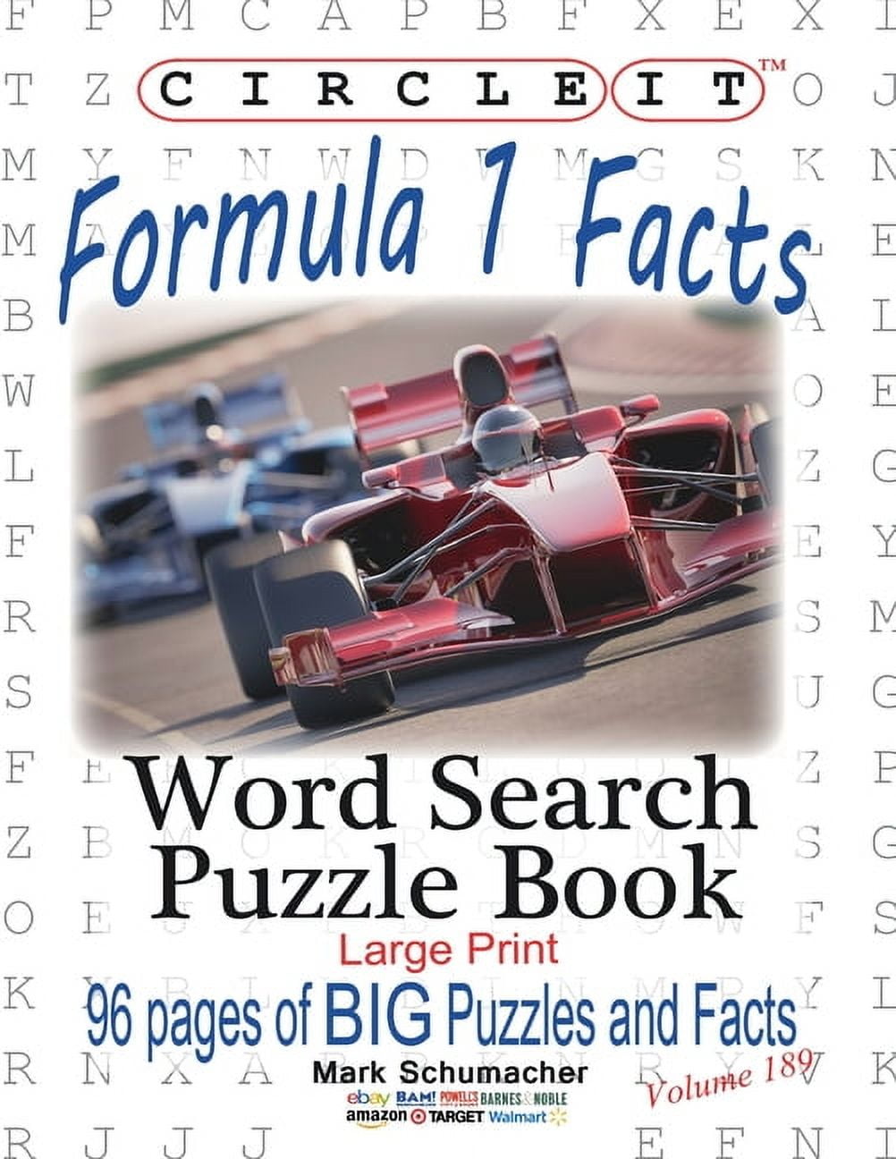 Circle It, Formula 1 / Formula One / F1 Facts, Word Search, Puzzle Book ...