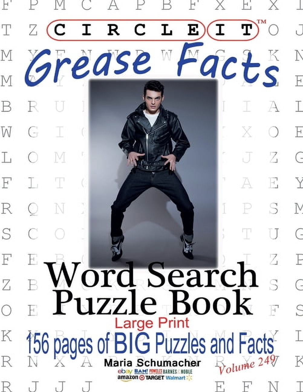 Circle It, Grease Facts, Word Search, Puzzle Book, (Paperback ...