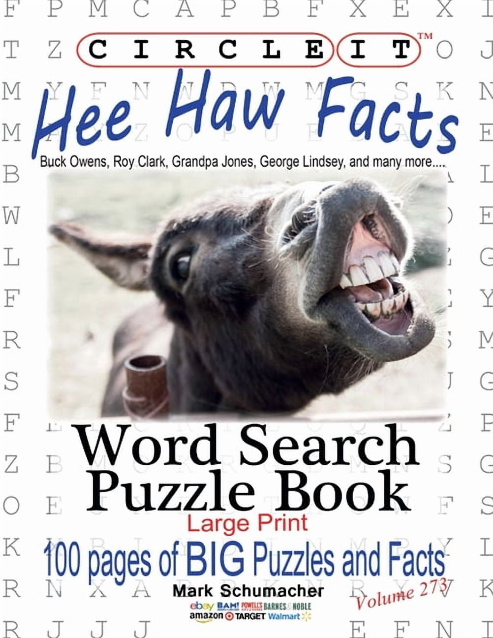 Circle It, Hee Haw Facts, Word Search, Puzzle Book, (Paperback ...